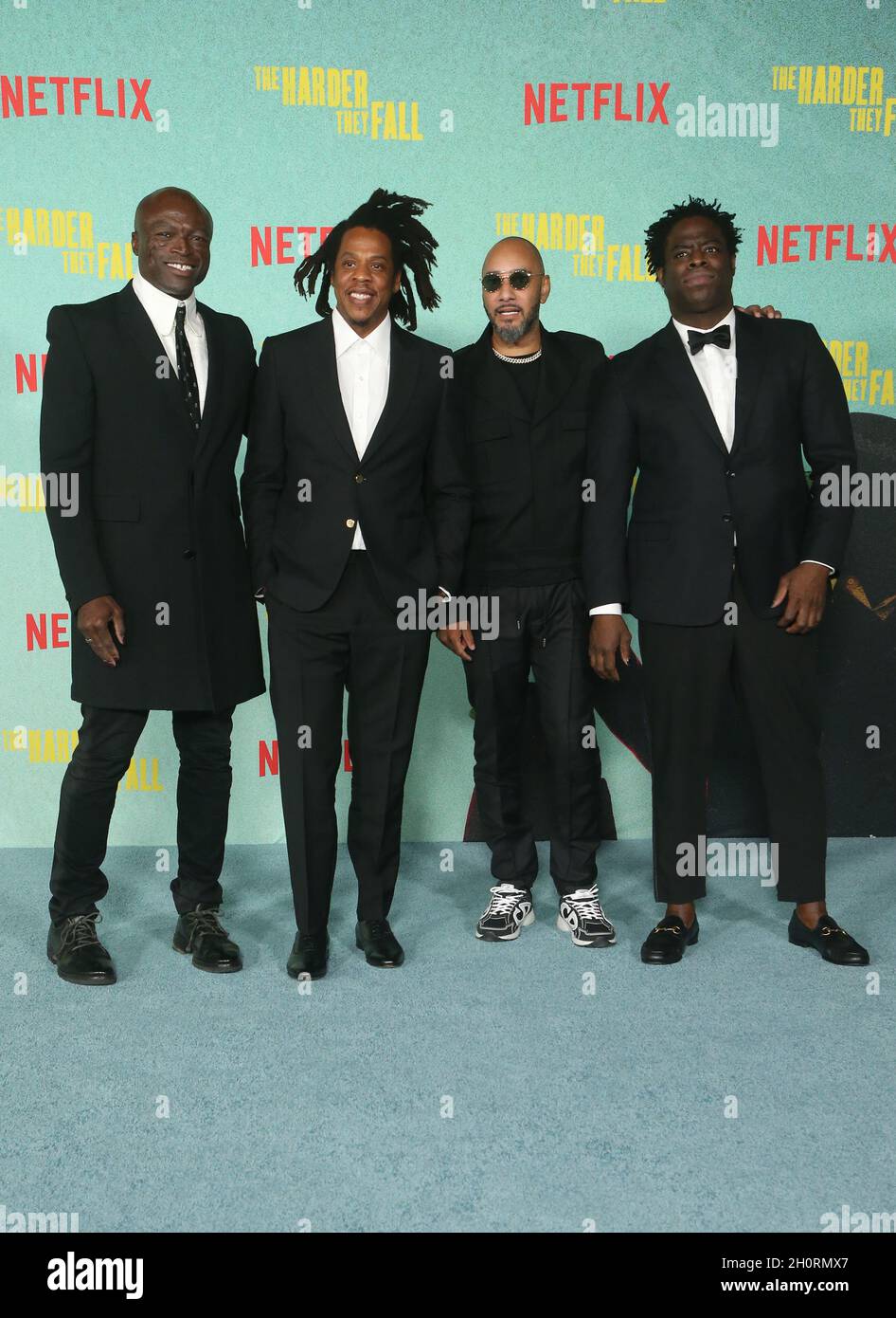 Los Angeles, Ca. 13th Oct, 2021. Jeymes Samuel, Sean Carter, Swizz ...