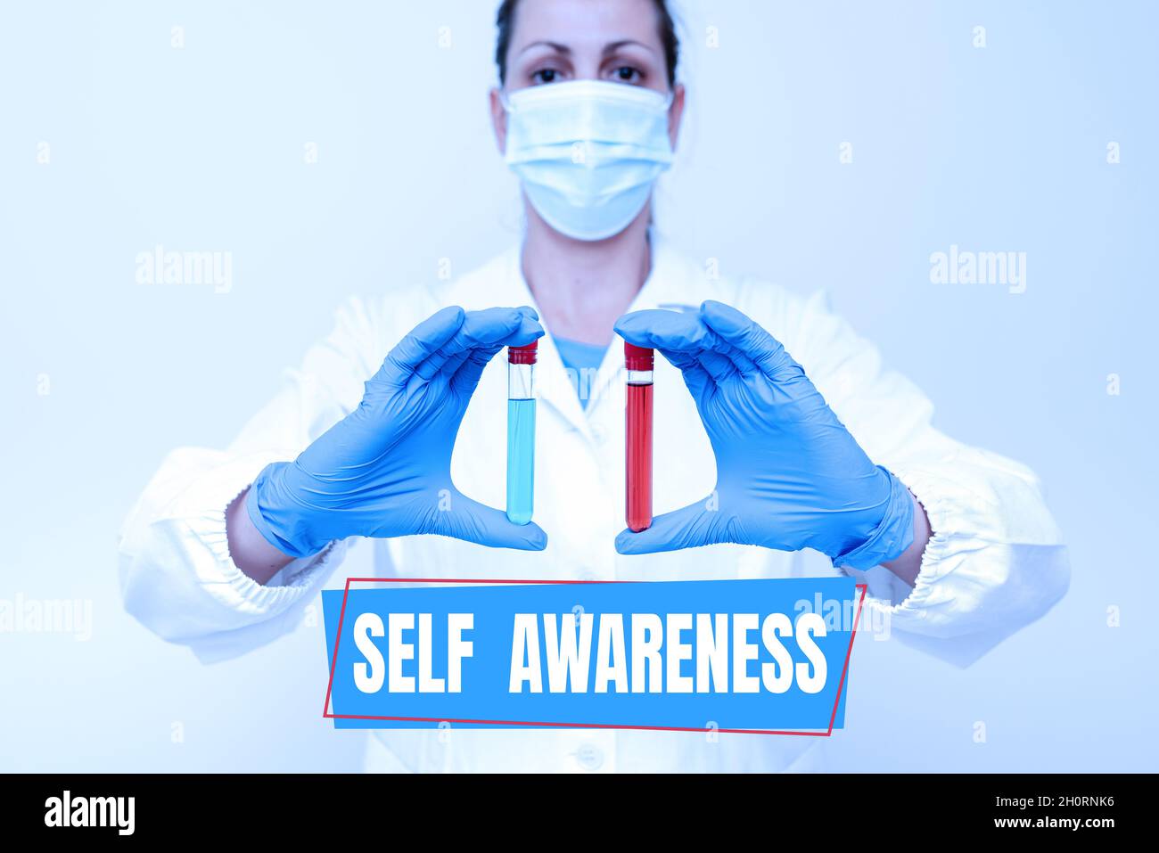 Hand writing sign Self Awareness. Business idea Consciousness of a ...