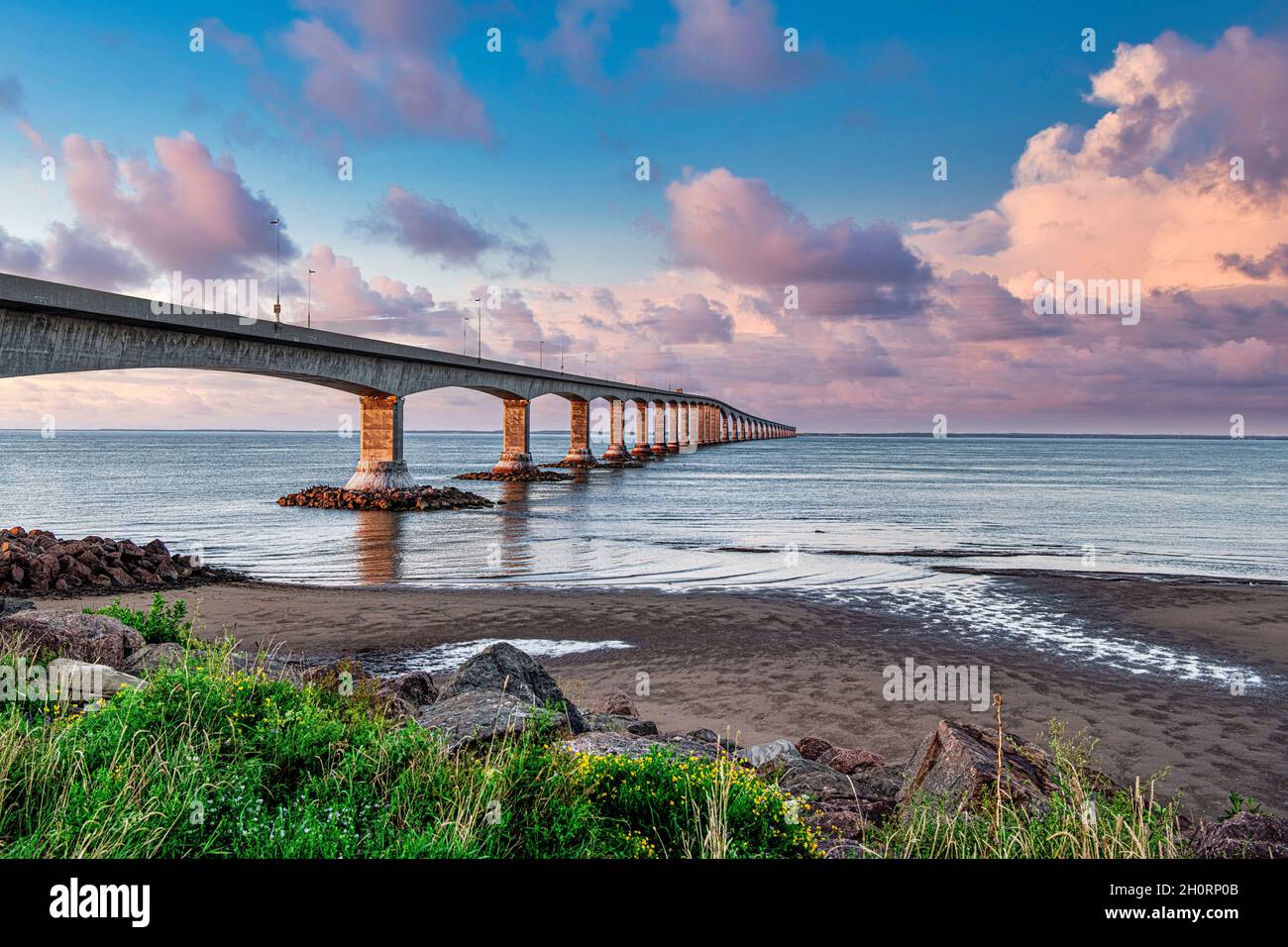 Confederation Bridge across the Abegweit Passage of the Northumberland ...