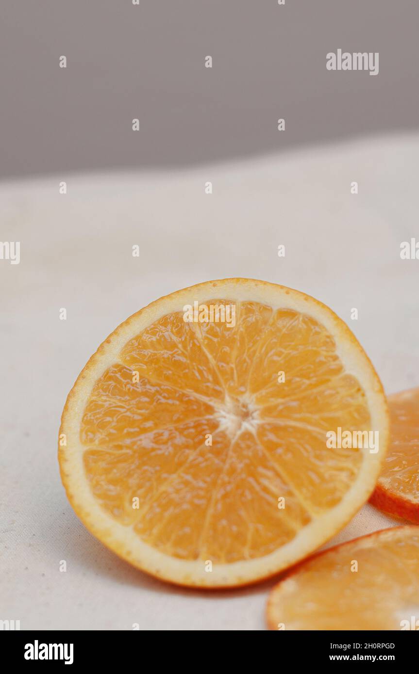 Close up of orange,cross section hi-res stock photography and images ...