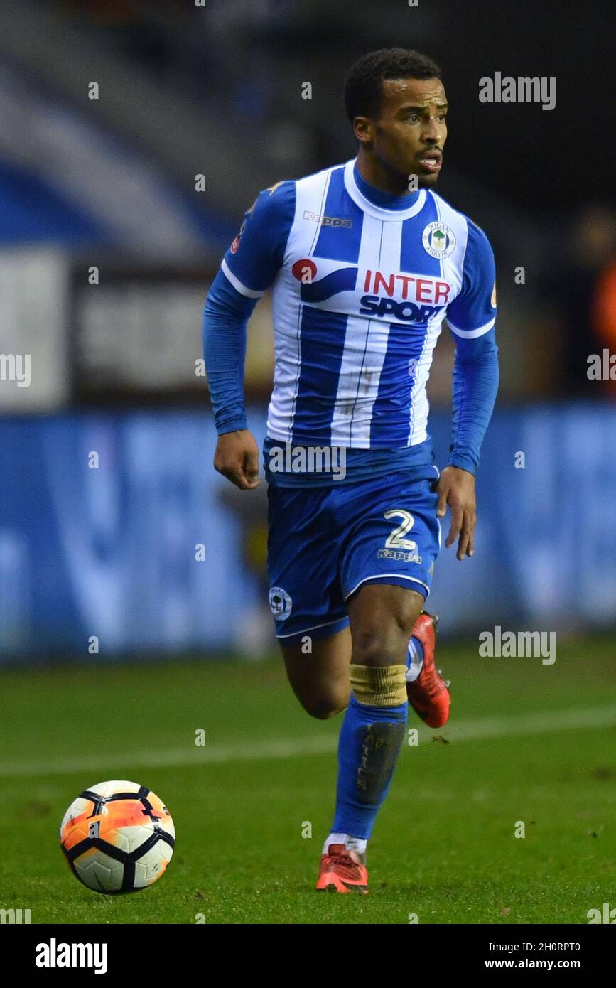 Wigan athletics nathan byrne hi-res stock photography and images - Alamy