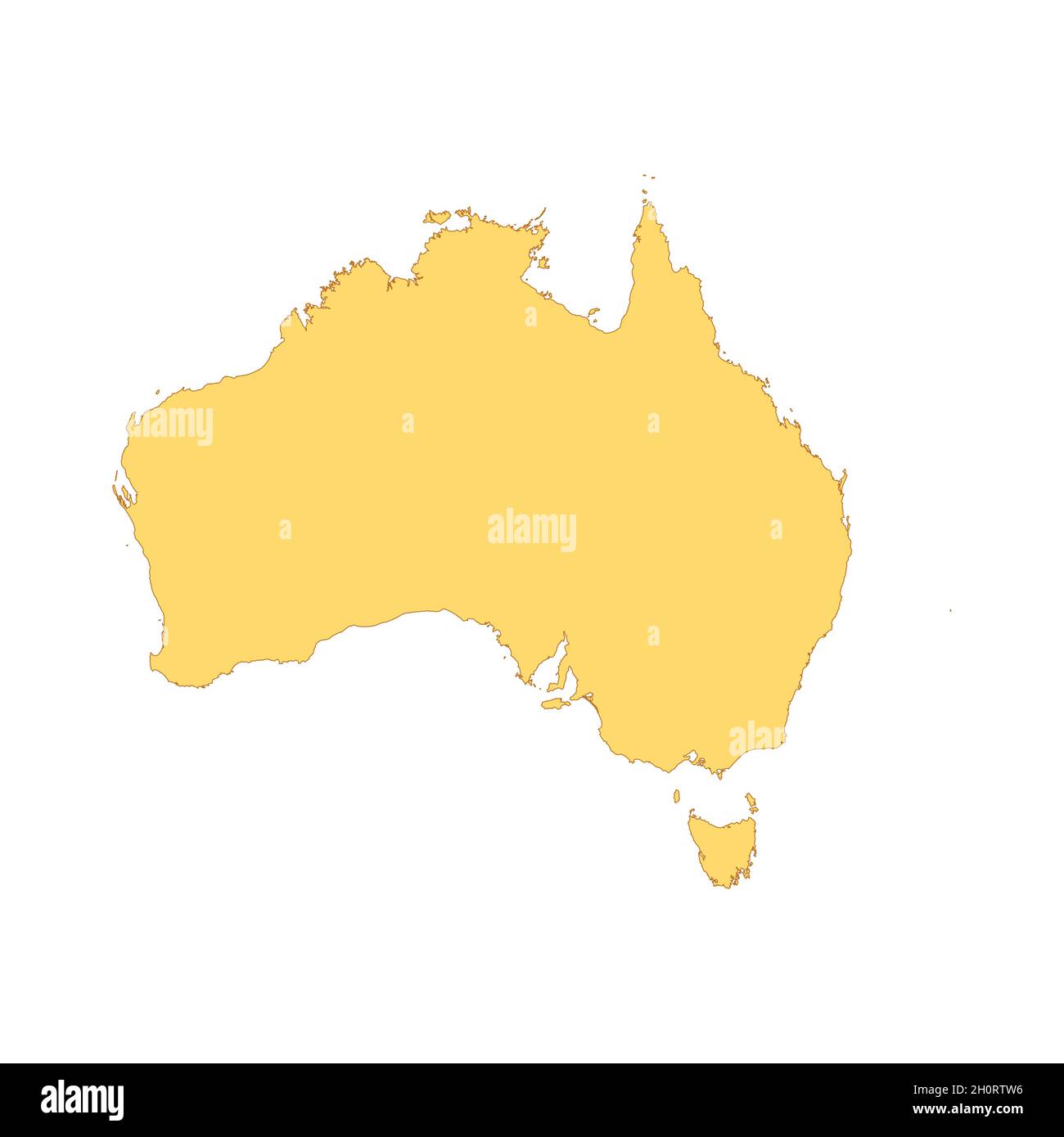 Australia map color line element. Border of the country. UI UX GUI ...