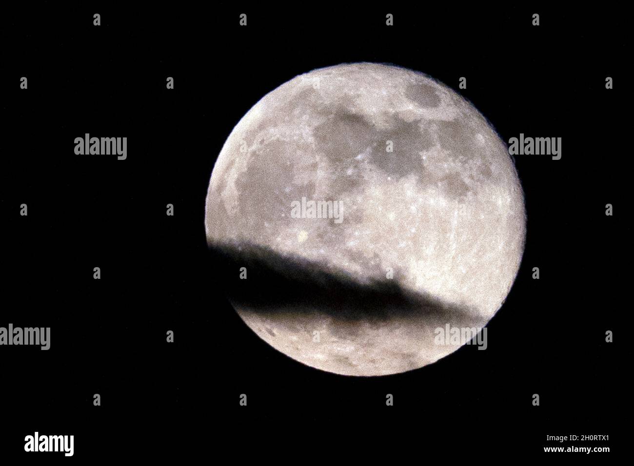 large, huge, moon, massive, clouds, face, man, astronomy Stock Photo ...