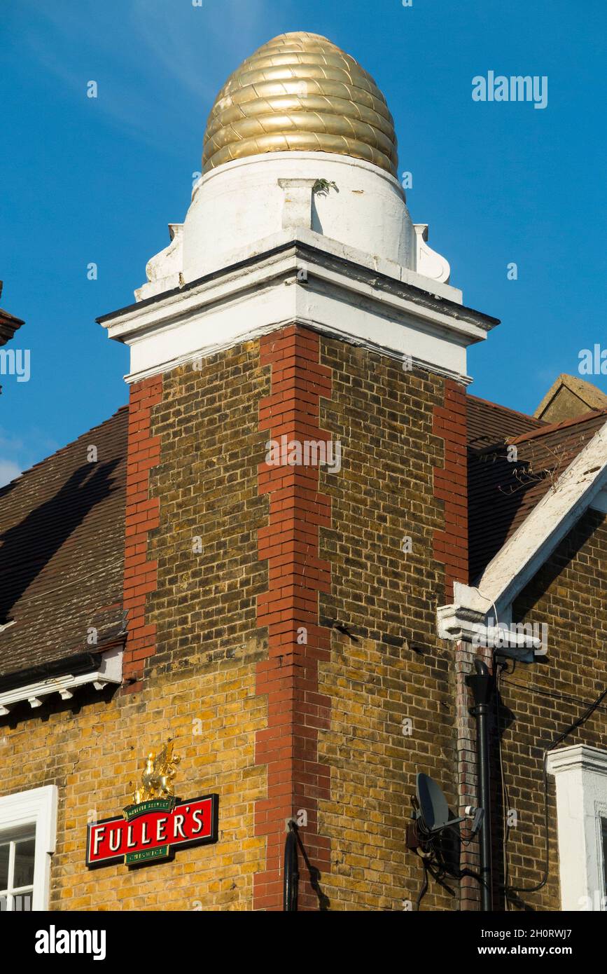 The Beehive pub in Brentford, West London. UK. It has a trademark ...