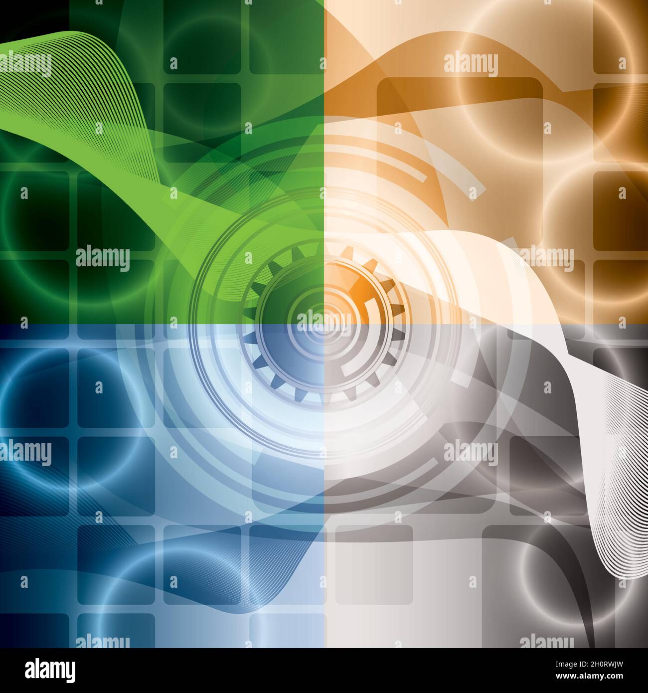 Abstract tech multicolor metal background Stock Vector Image & Art - Alamy