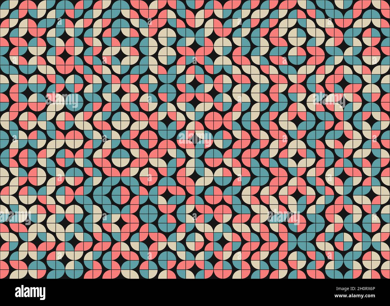 Abstract Geometrical generative computational art illustration Stock ...