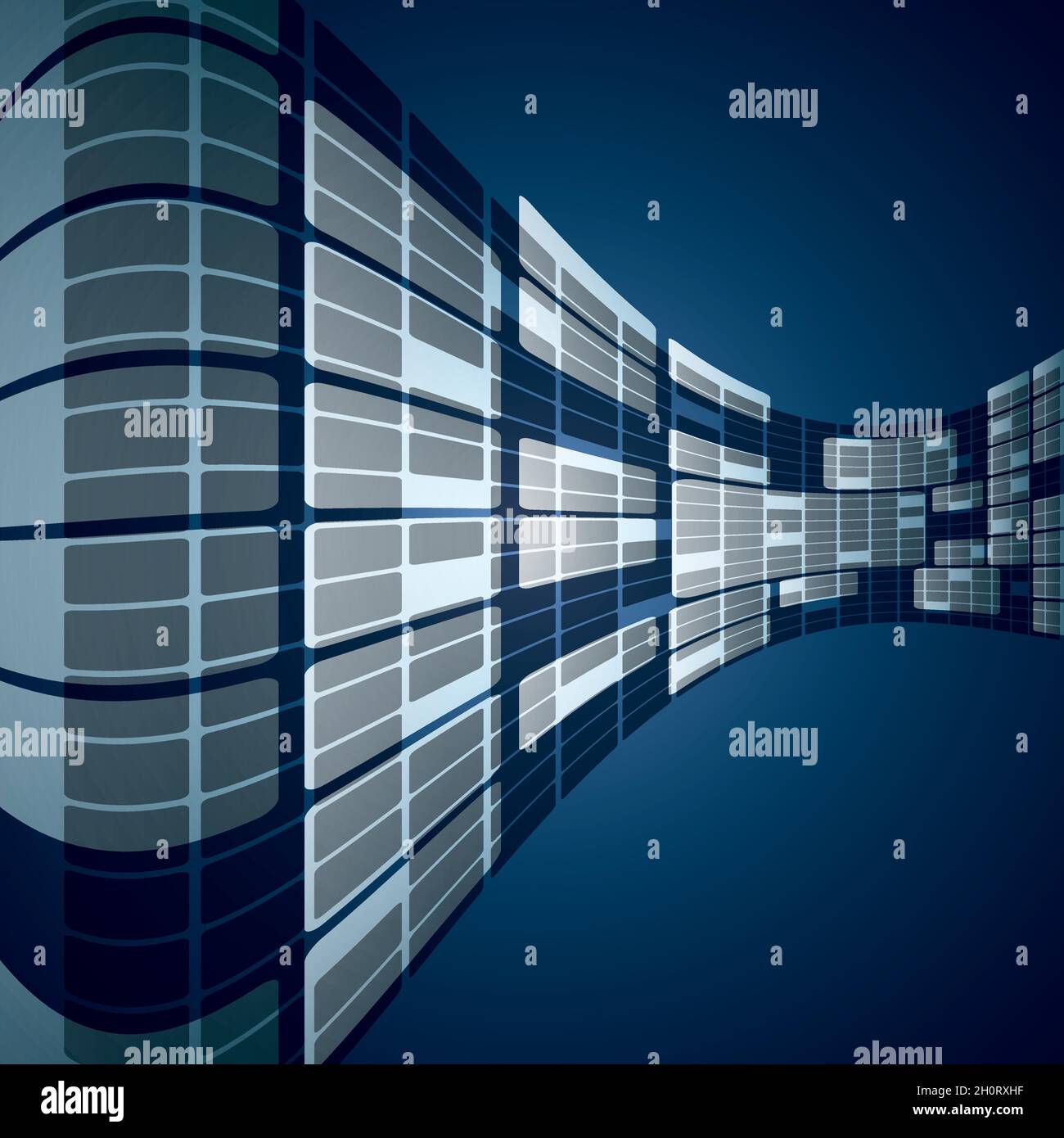 Abstract vector futuristic dark blue background Stock Vector Image ...
