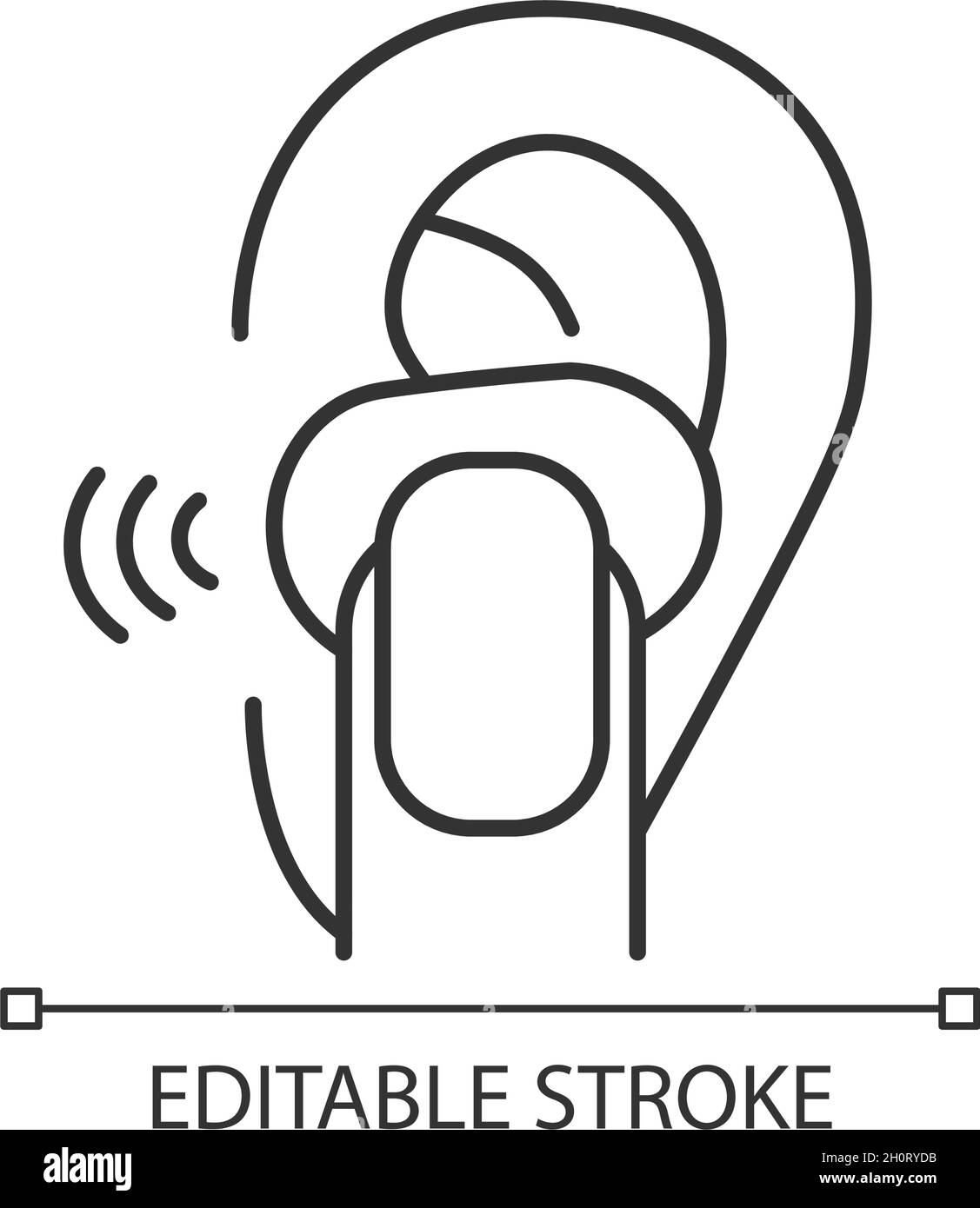 In ear wireless earpieces linear icon Stock Vector Image & Art - Alamy