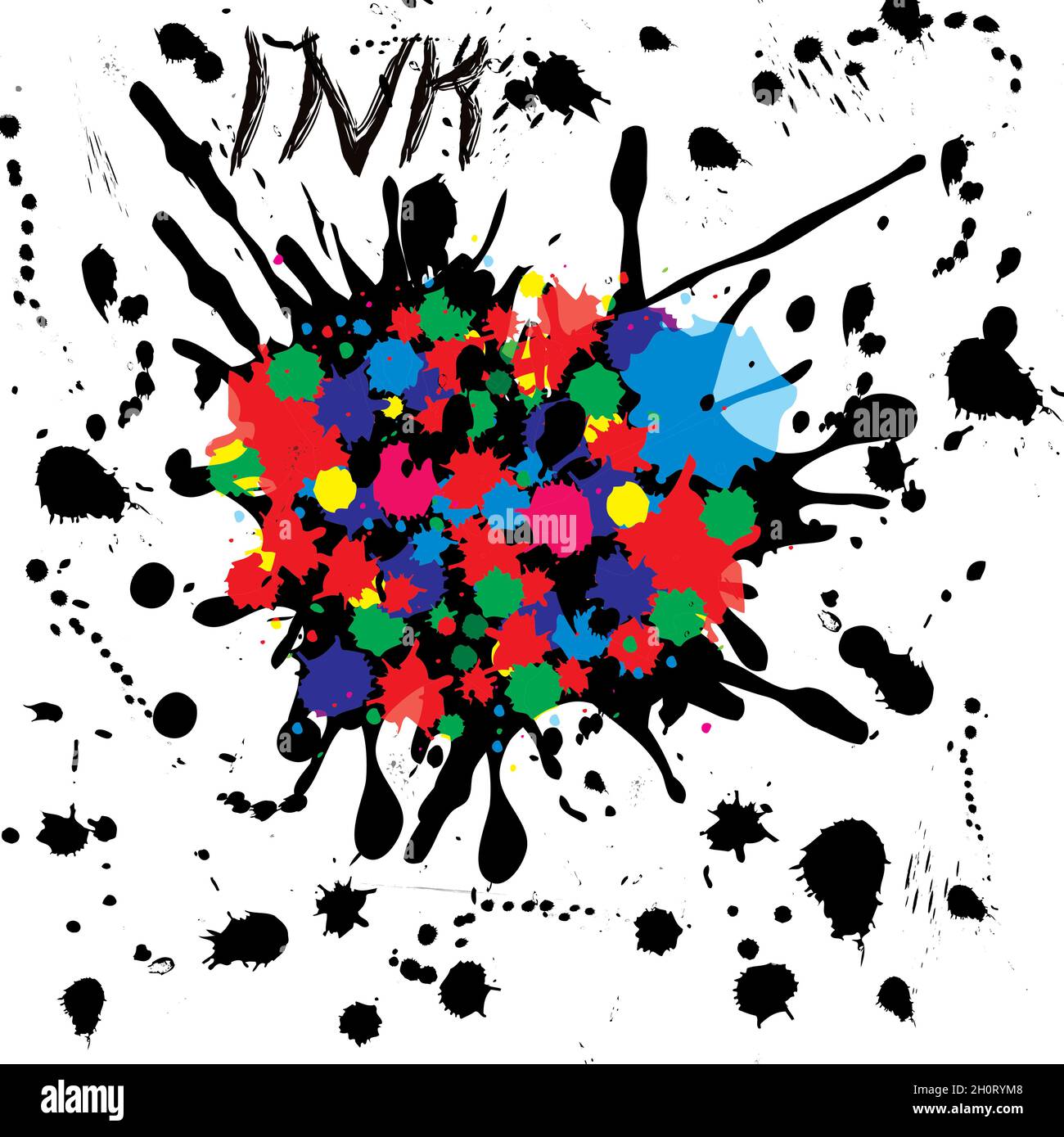 Vector colorful paint splat Stock Vector Image & Art - Alamy