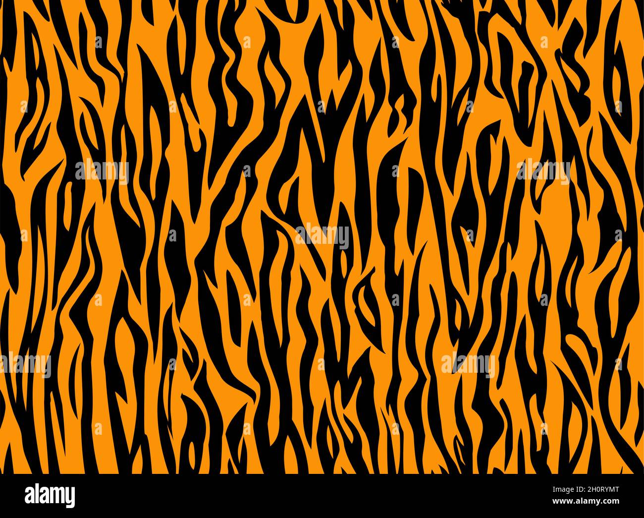 Vector Tiger orange black stripe pattern. Tiger seamless tiling ...