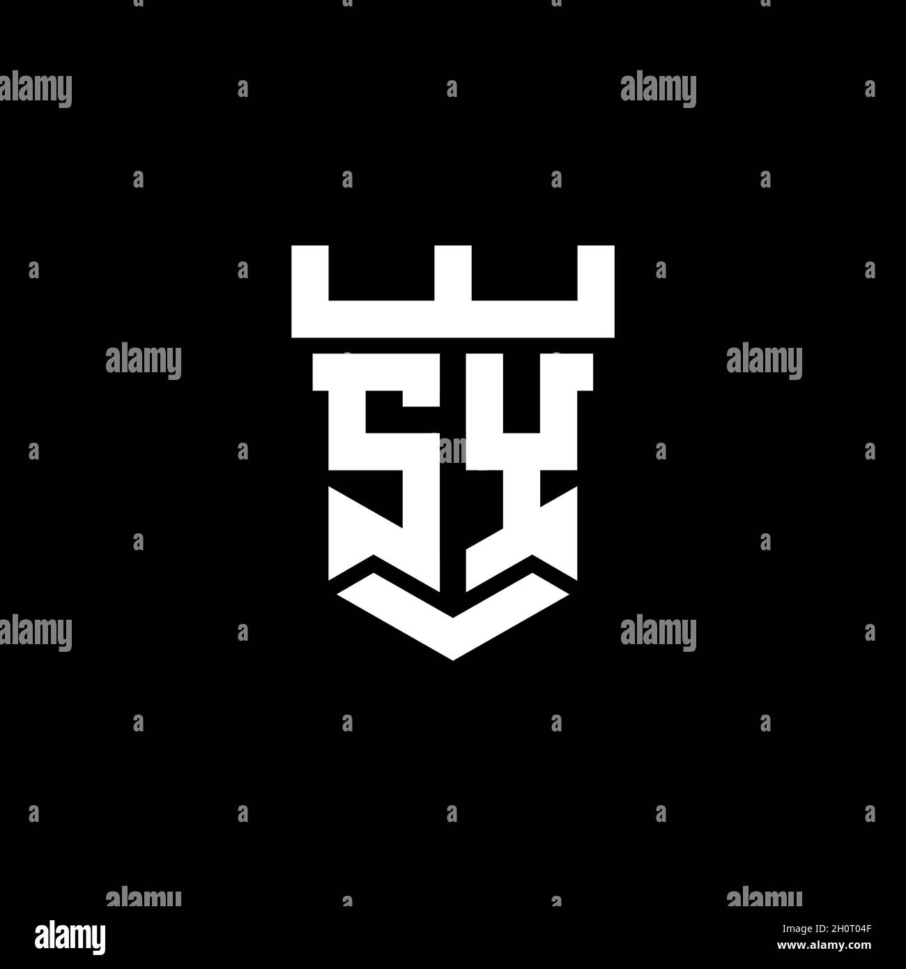 Sy logotype Stock Vector Images - Alamy