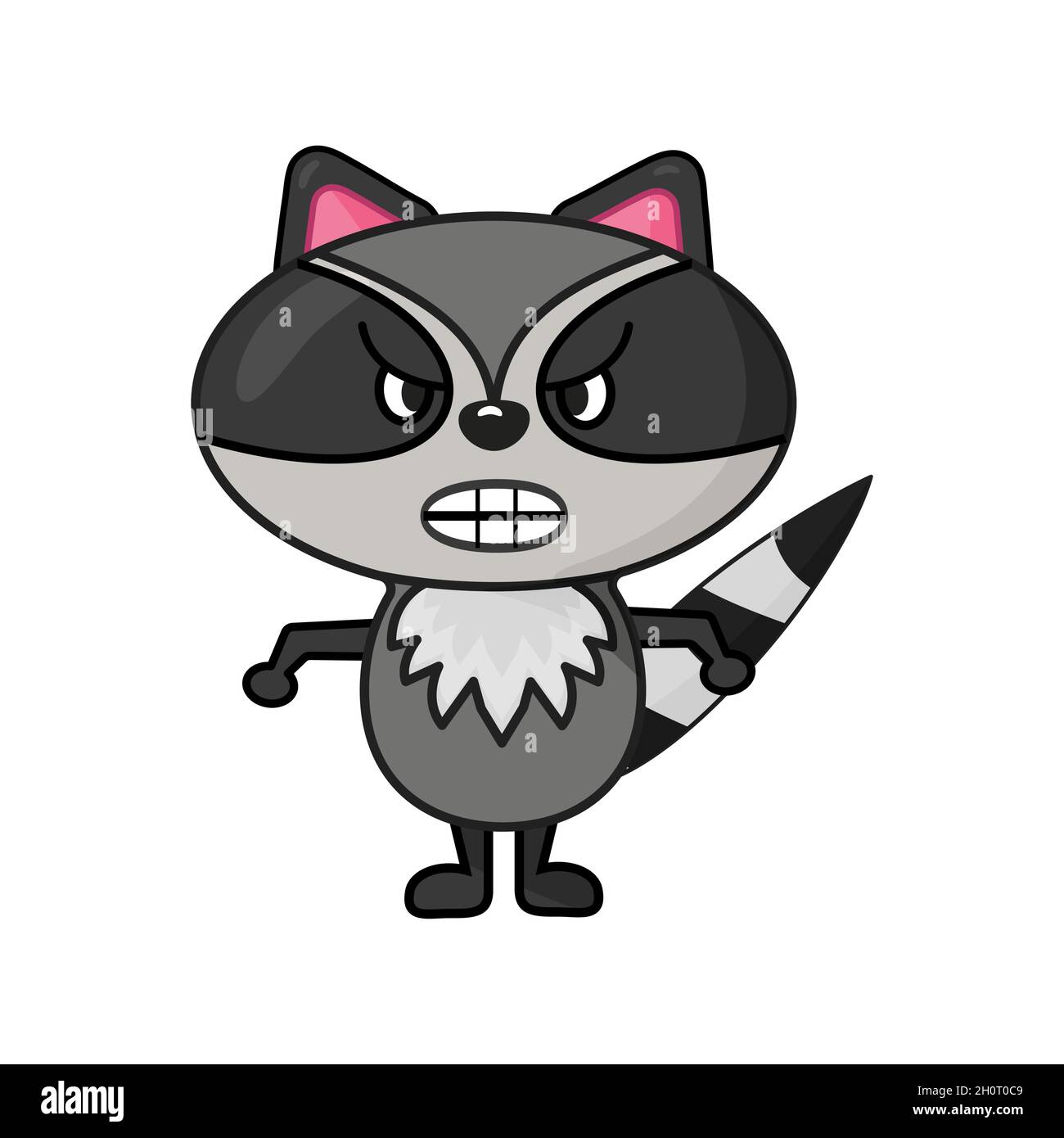 Angry Raccoon Cartoon
