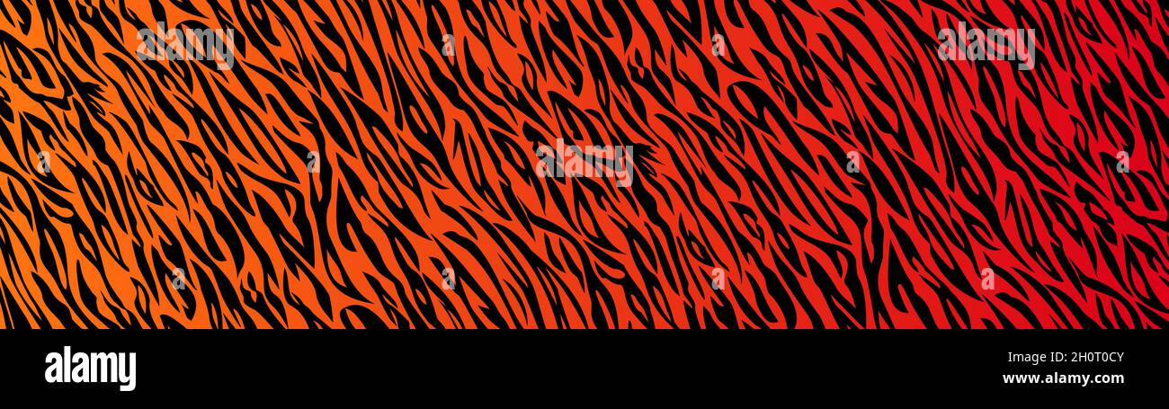 Vector Tiger orange black stripe background. Animal skin Stock Vector ...