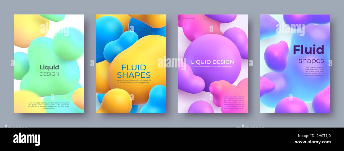 Colorful balls morphing blue background Stock Vector Images - Alamy