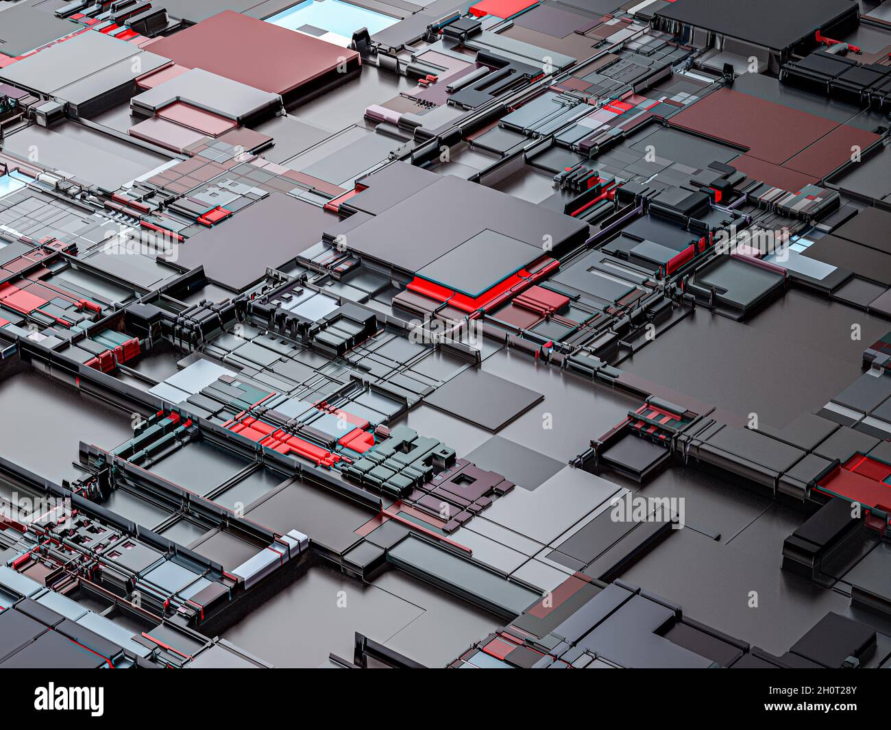 3d futuristic circuit background hi-res stock photography and images ...