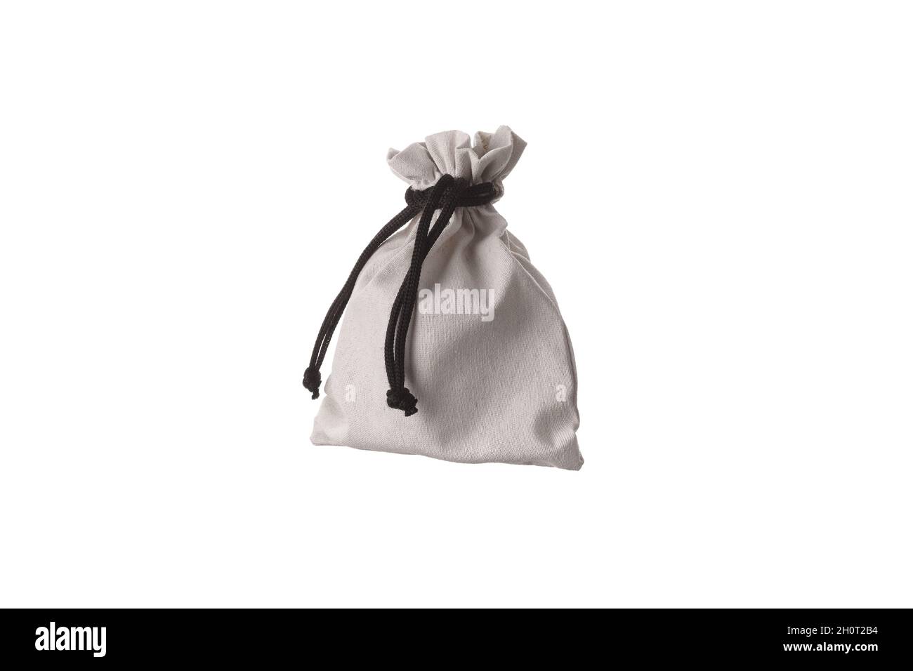 White drawstring fabric pouch hi-res stock photography and images - Alamy