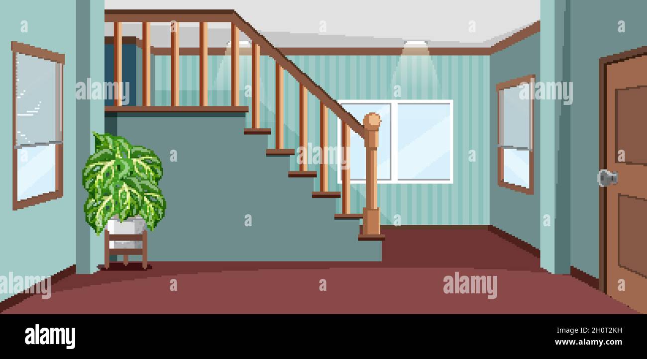 Empty room interior design illustration Stock Vector Image & Art - Alamy