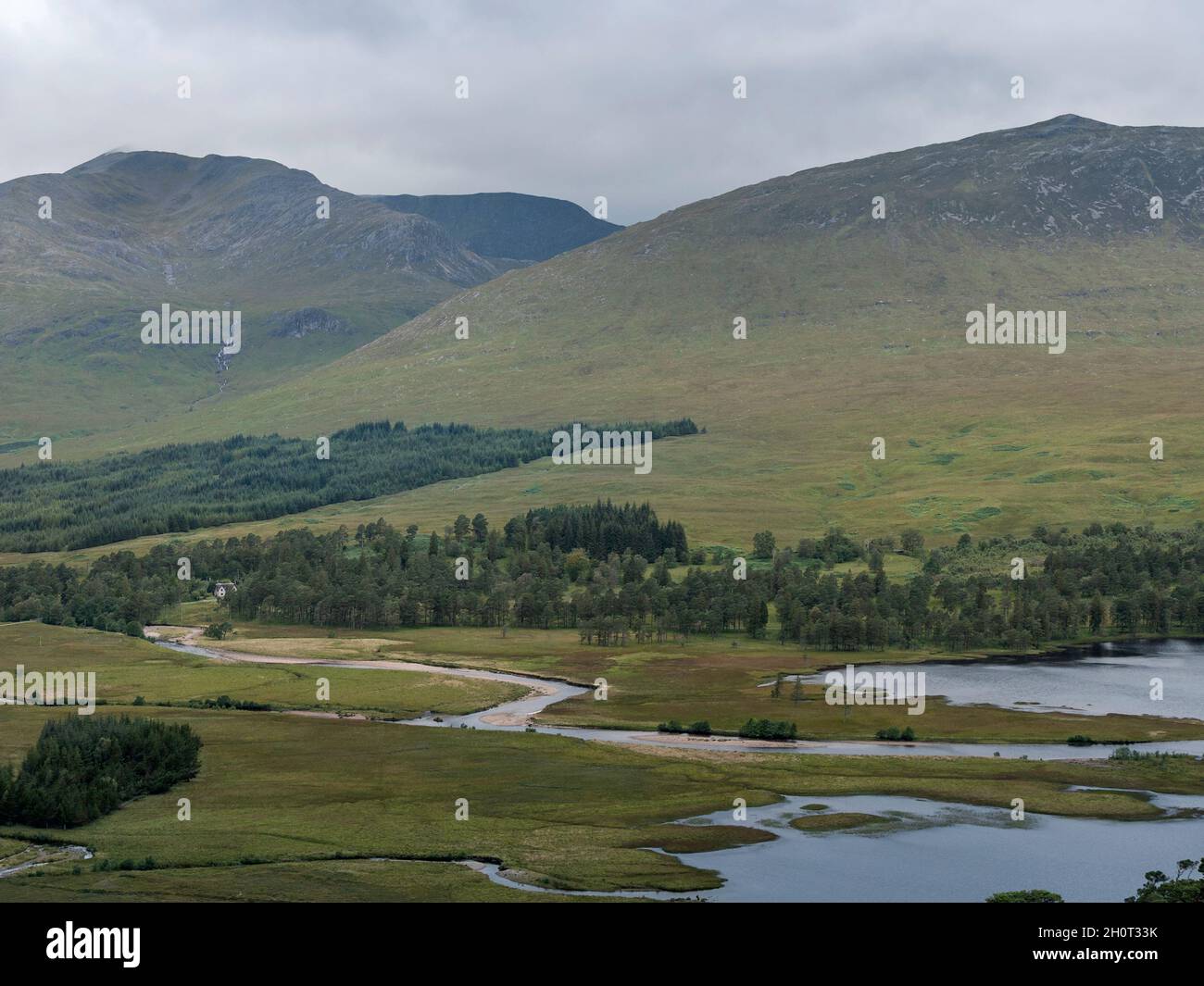Stob Ghabhar, Beinn Toaig, and Loch Tulla from the West Highland Way ...