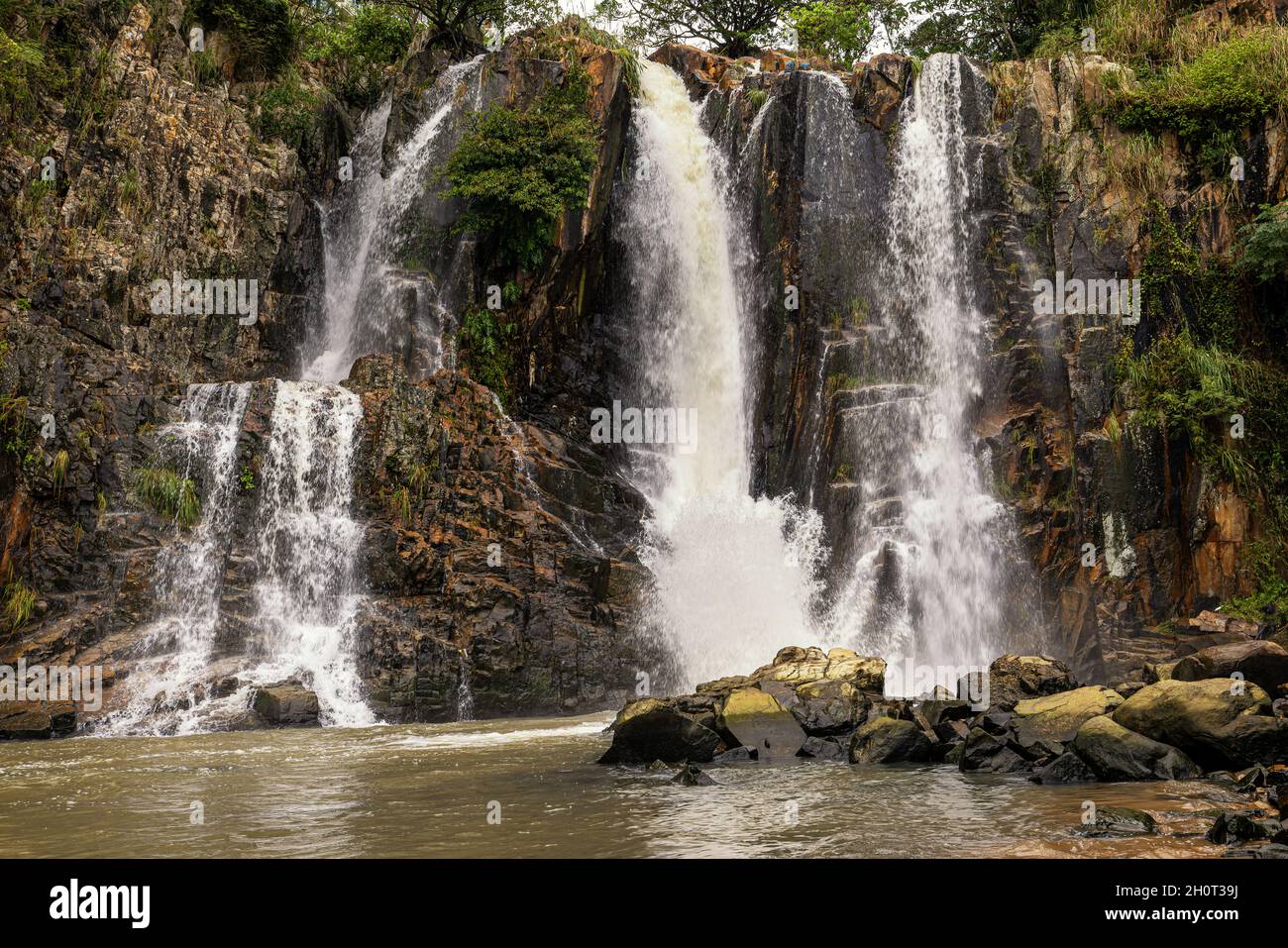 Long exposure of Waterfall Bay waterfall in Hong Kong Stock Photo - Alamy