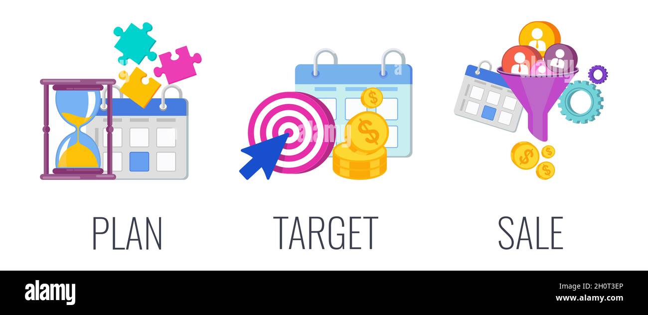 Marketing plan icons. Marketing mix infographic illustration Stock ...