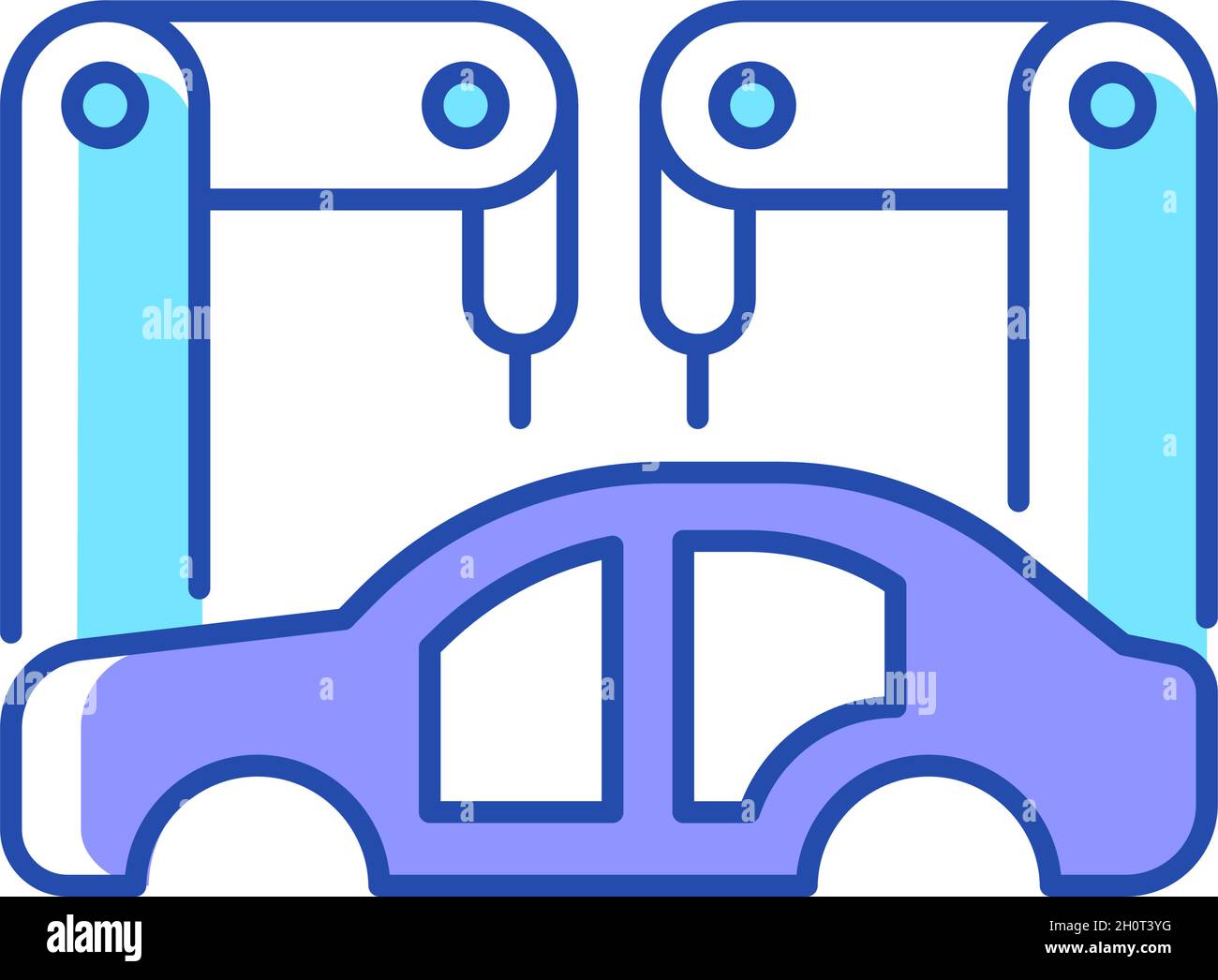 Car manufacturing automation concept Cut Out Stock Images & Pictures ...