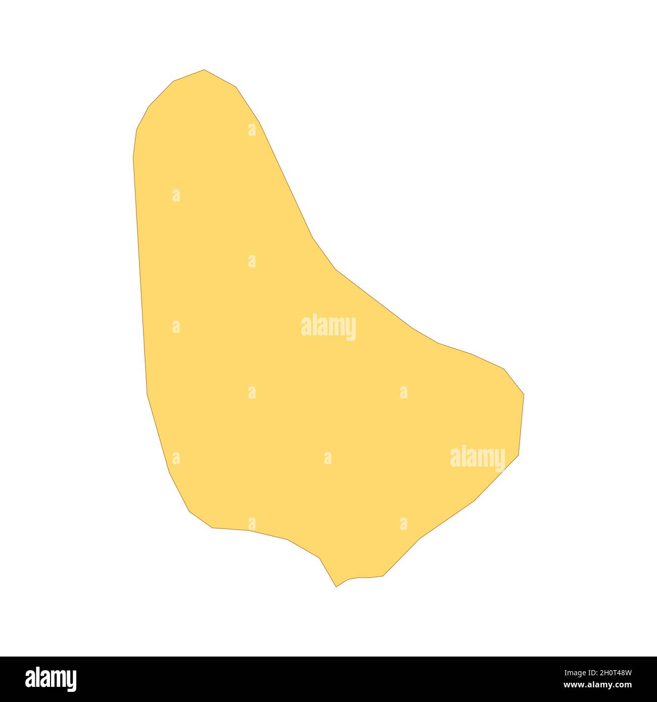 Barbados map color line element. Border of the country. UI UX GUI ...