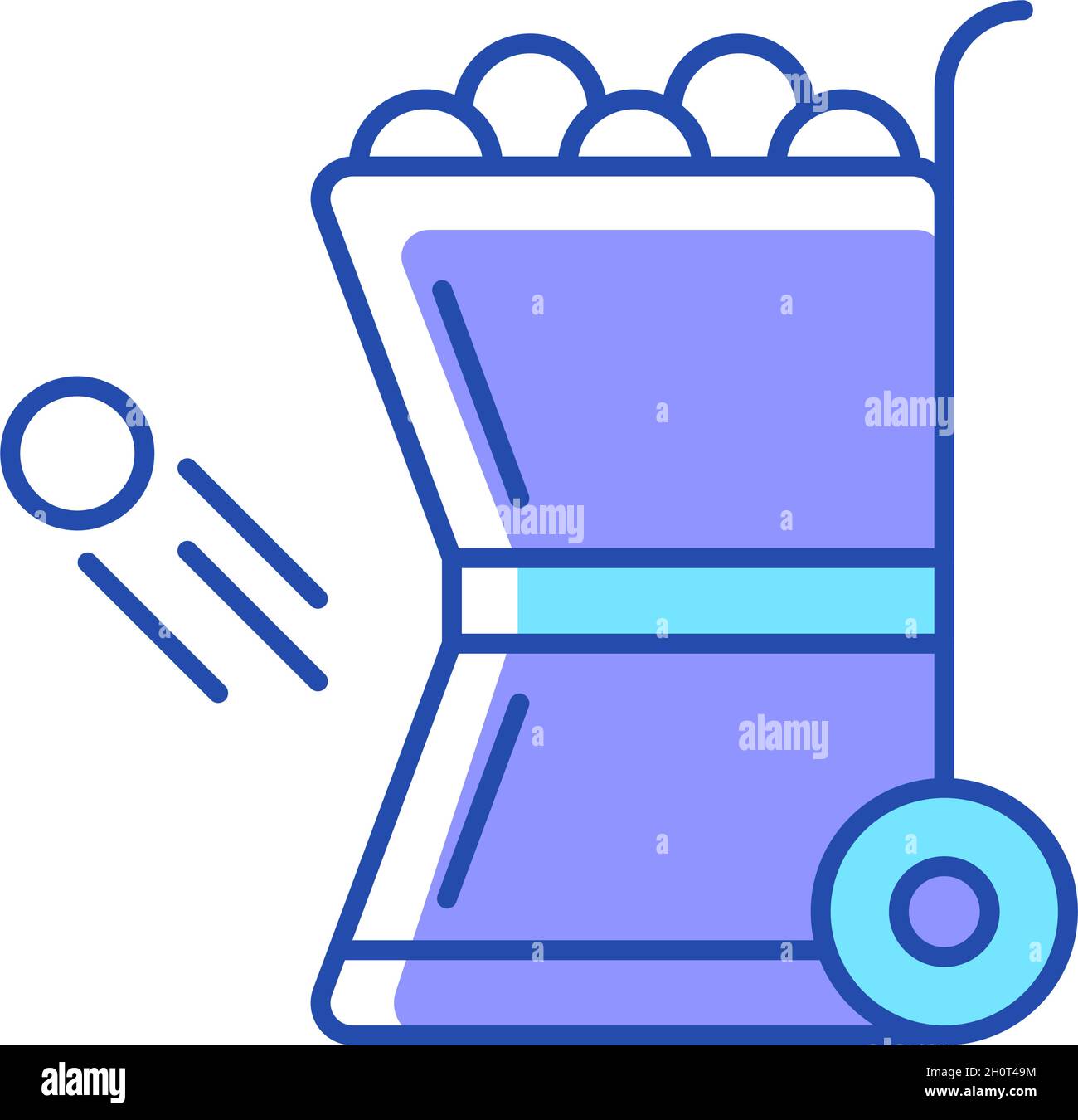 Ball throwing devices RGB color icon Stock Vector Image & Art - Alamy