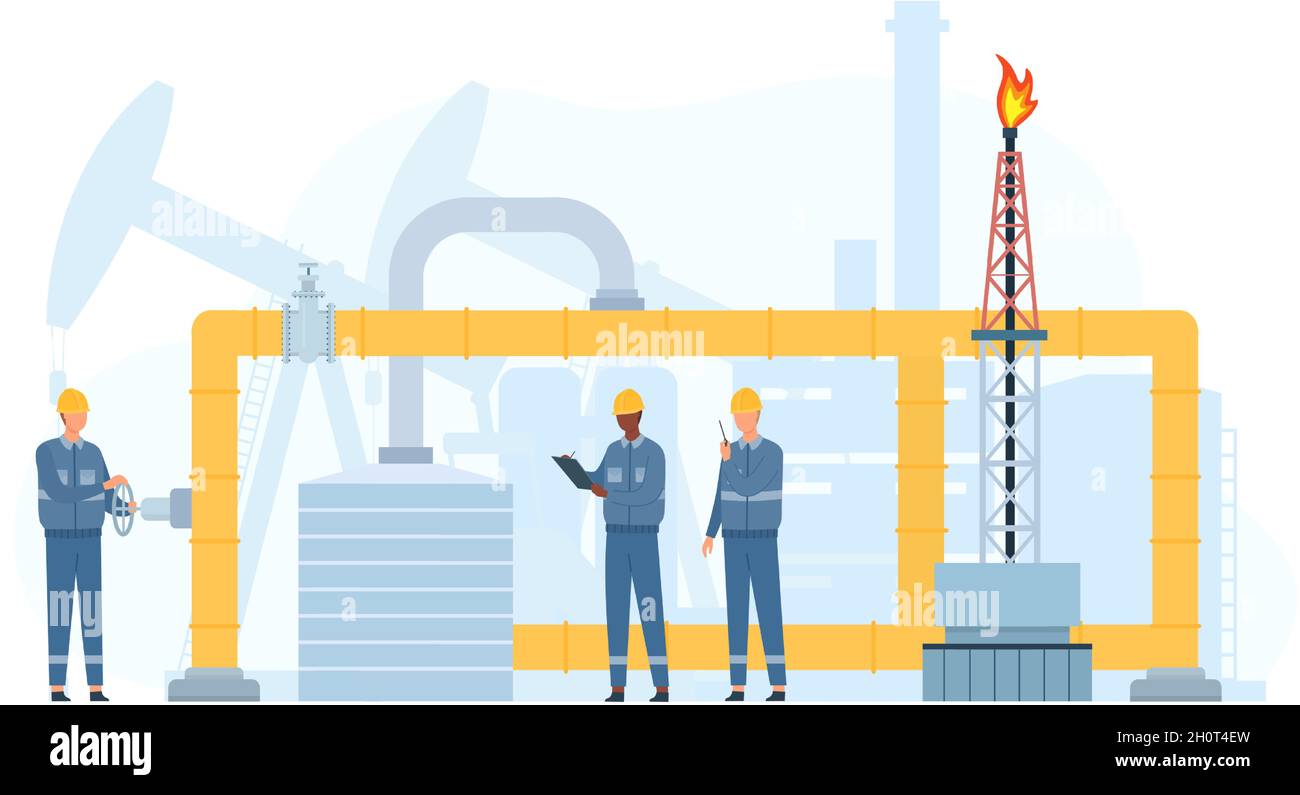 Gas service engineers Stock Vector Images - Alamy