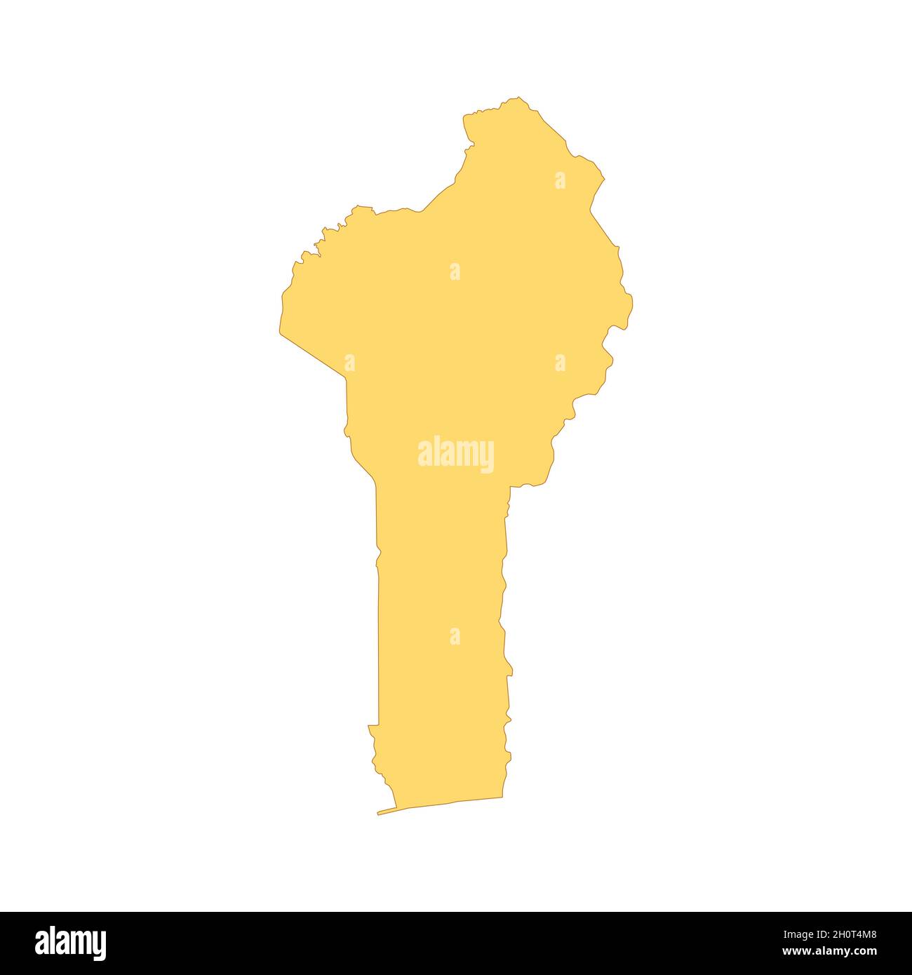 Benin map color line element. Border of the country. UI UX GUI design ...