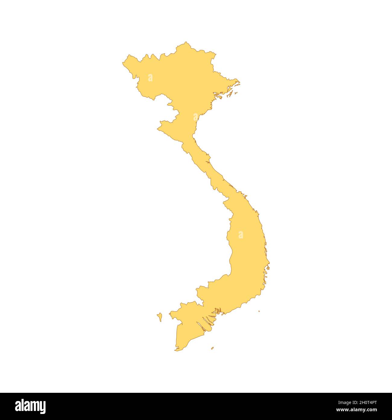 Vietnam map color line element. Border of the country. UI UX GUI design ...