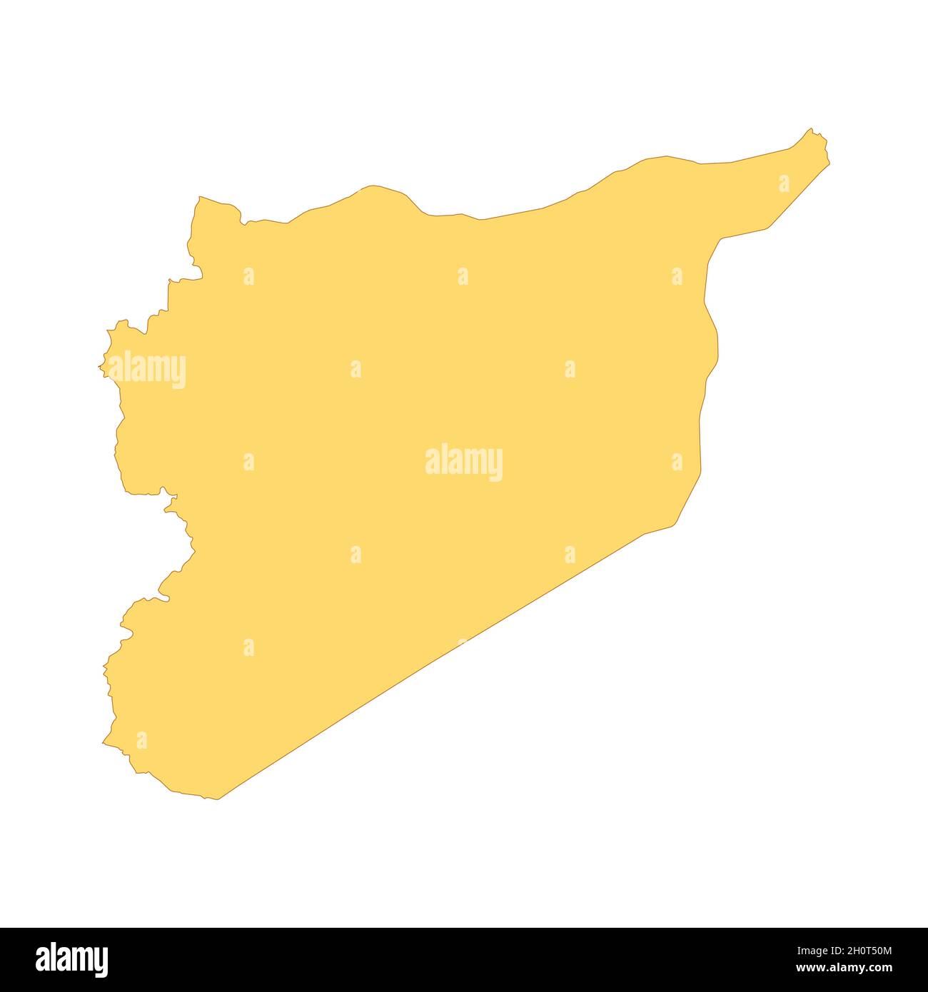 Editable syria map hi-res stock photography and images - Alamy