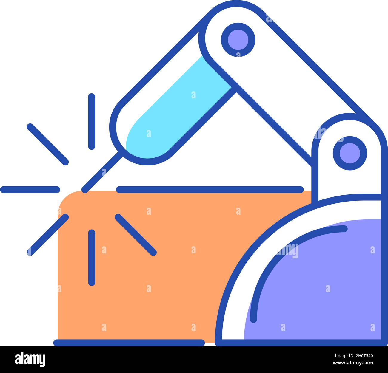 Robotic welding Stock Vector Images - Alamy