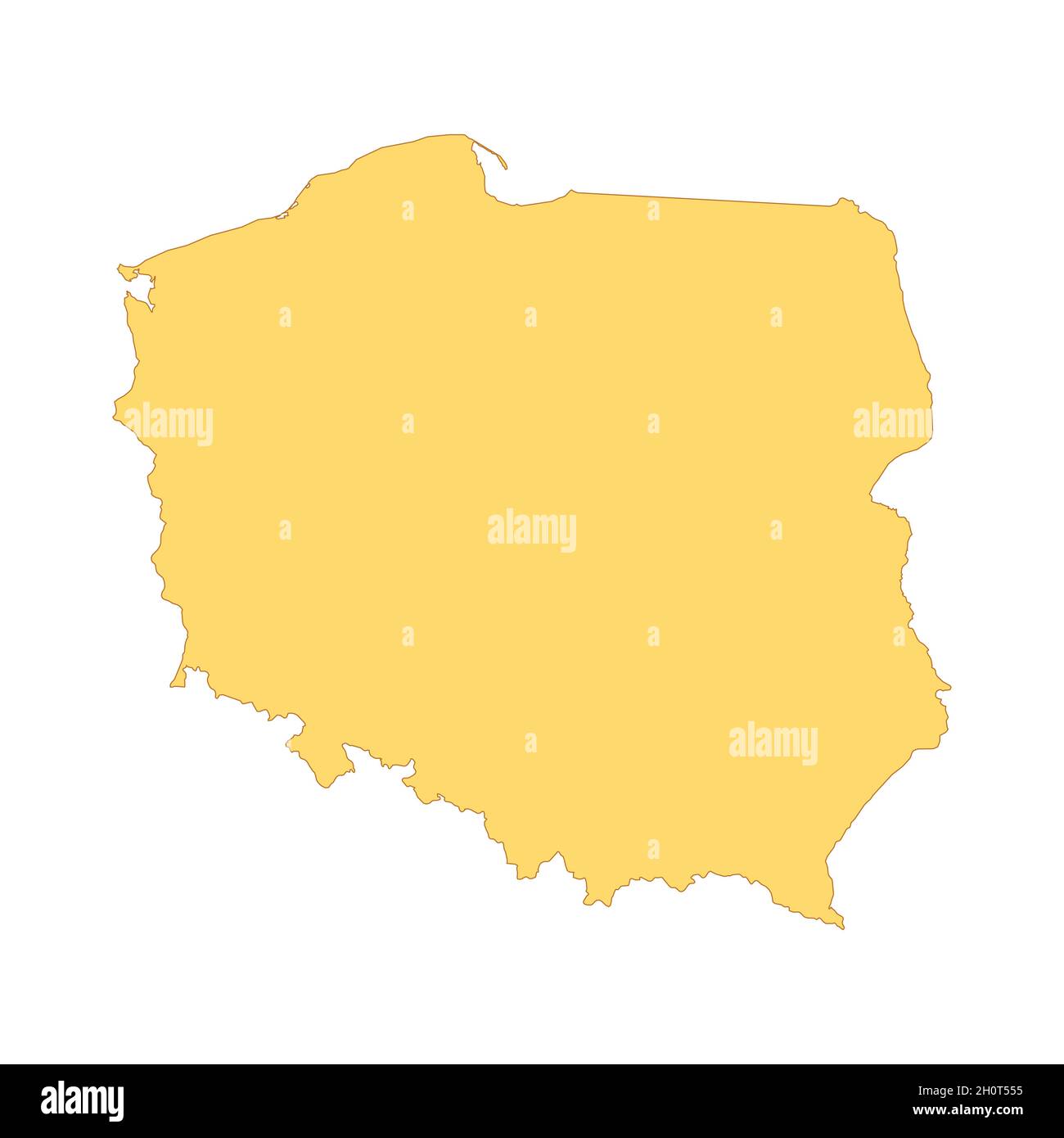 Poland map color line element. Border of the country. UI UX GUI design ...