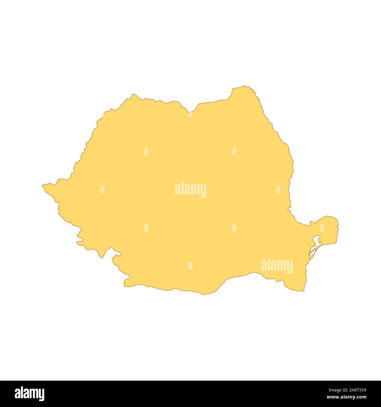 Romania map color line element. Border of the country. UI UX GUI design ...