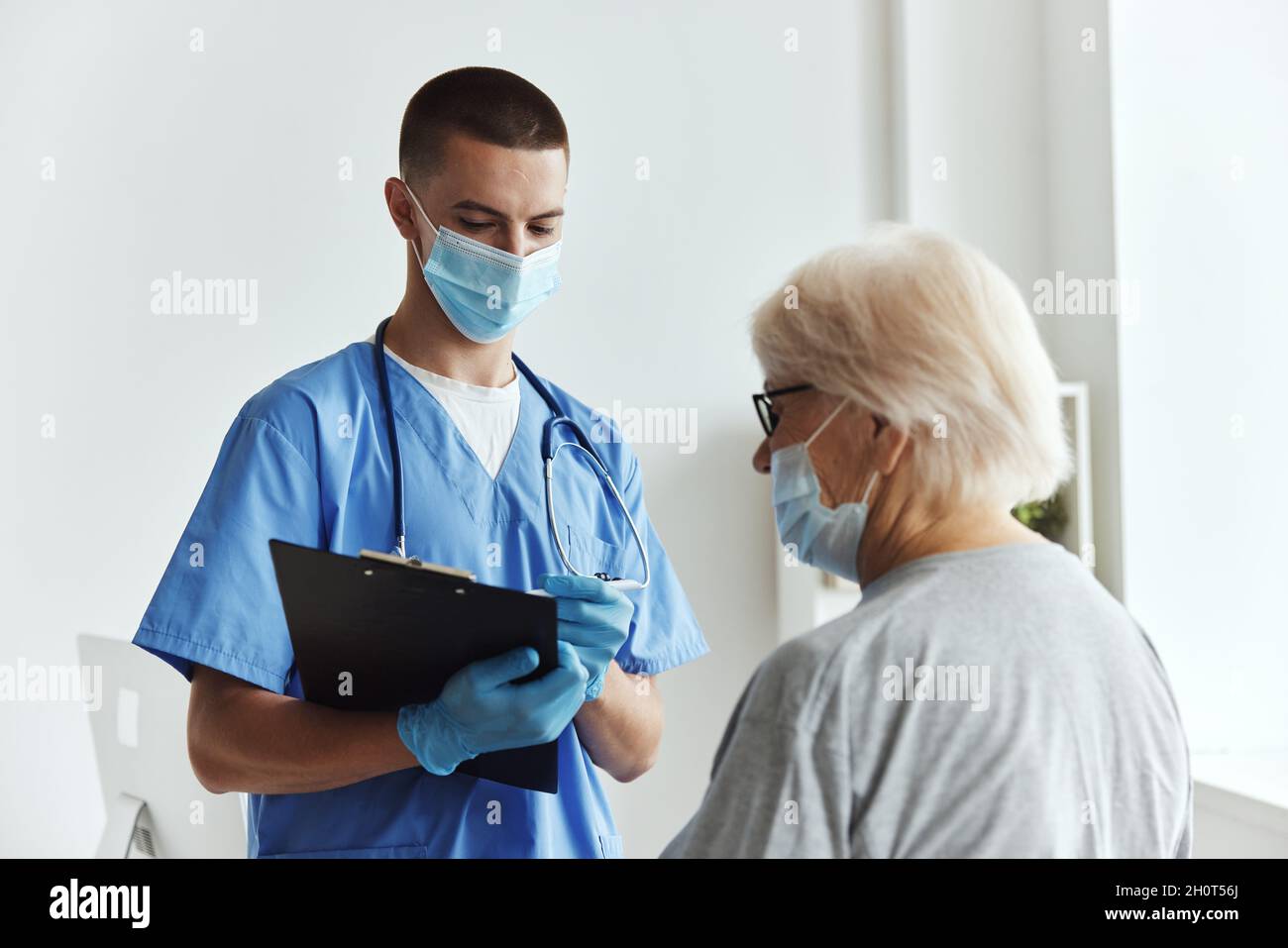 patient at the doctor's appointment communication clinic Stock Photo ...