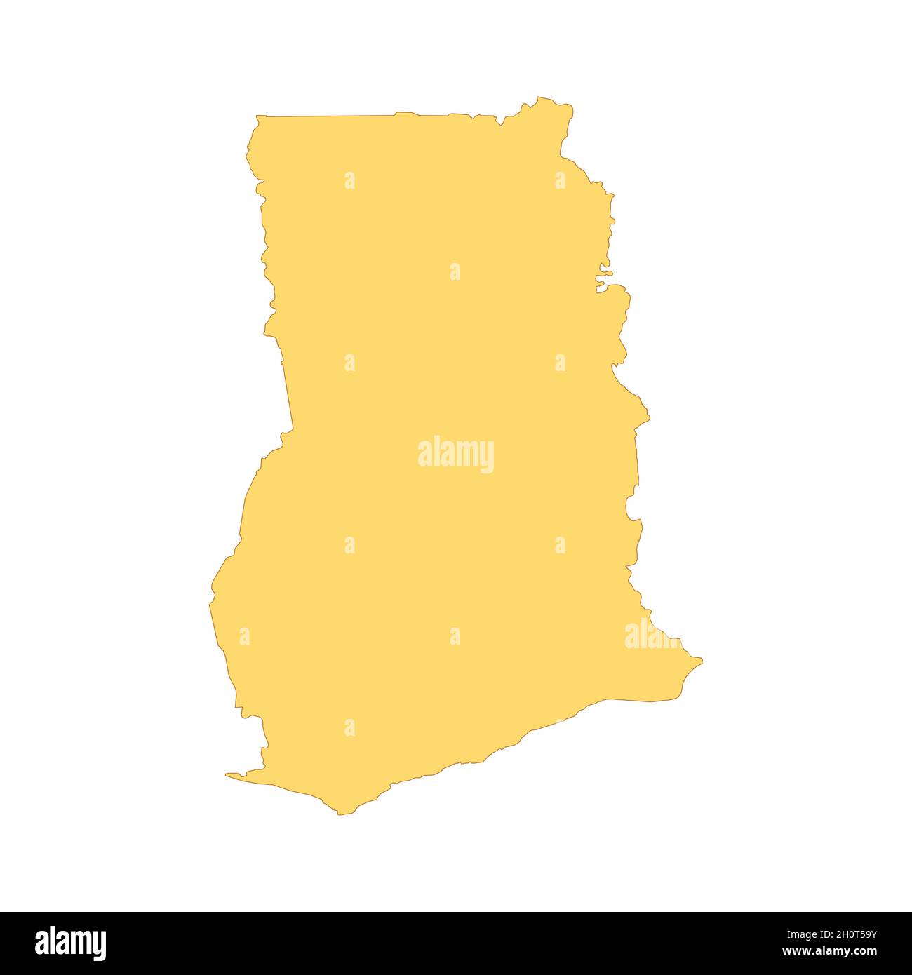 Ghana map color line element. Border of the country. UI UX GUI design ...