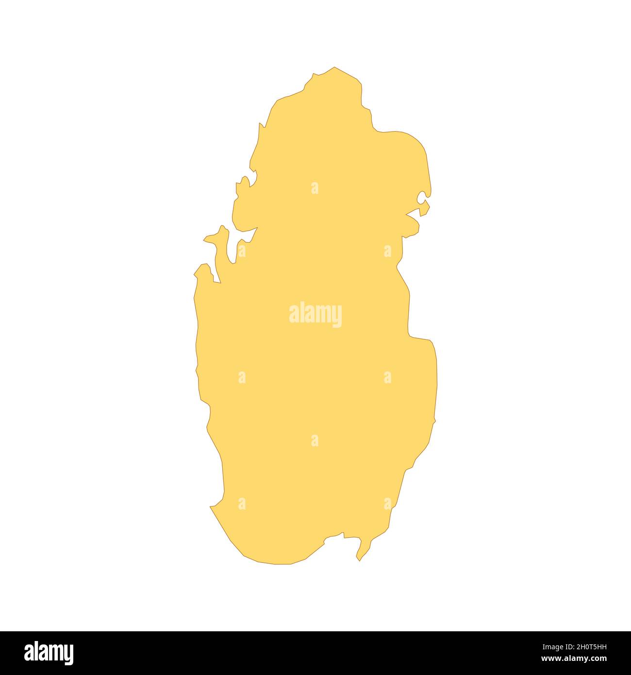 Qatar map color line element. Border of the country. UI UX GUI design ...