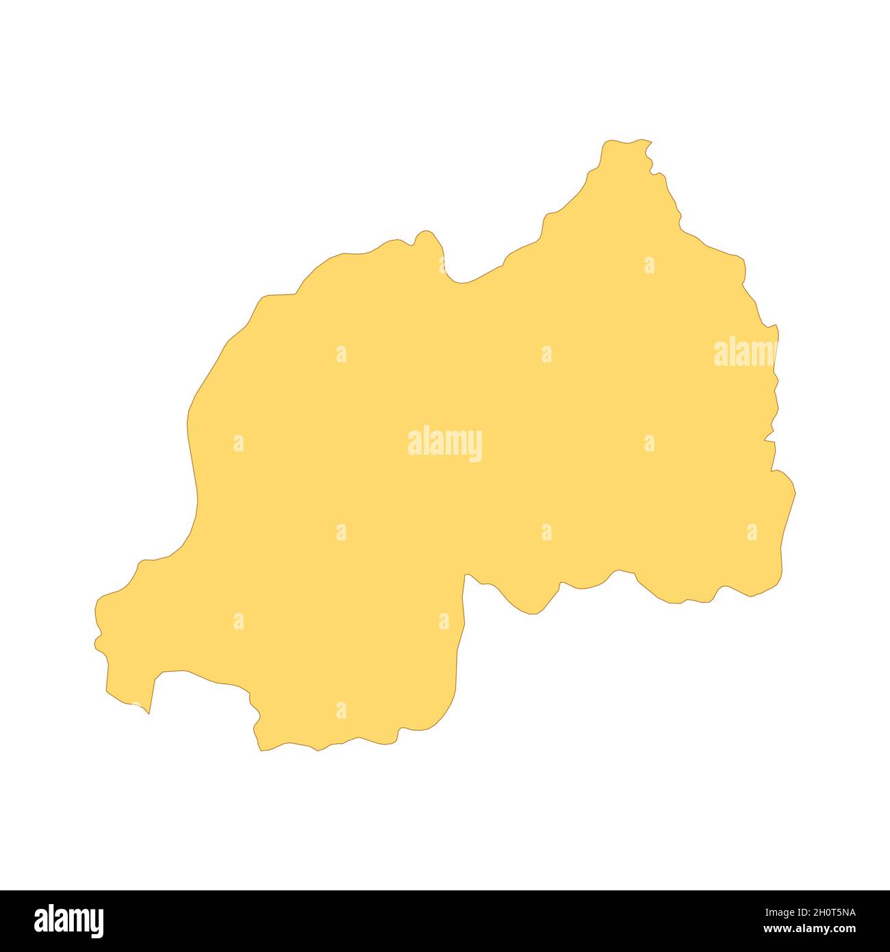 Rwanda map color line element. Border of the country. UI UX GUI design ...