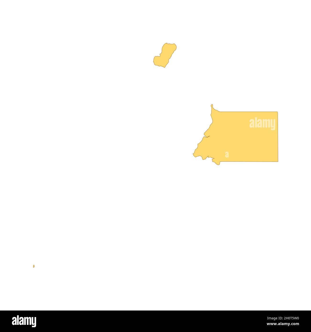 Equatorial Guinea map color line element. Border of the country. UI UX ...