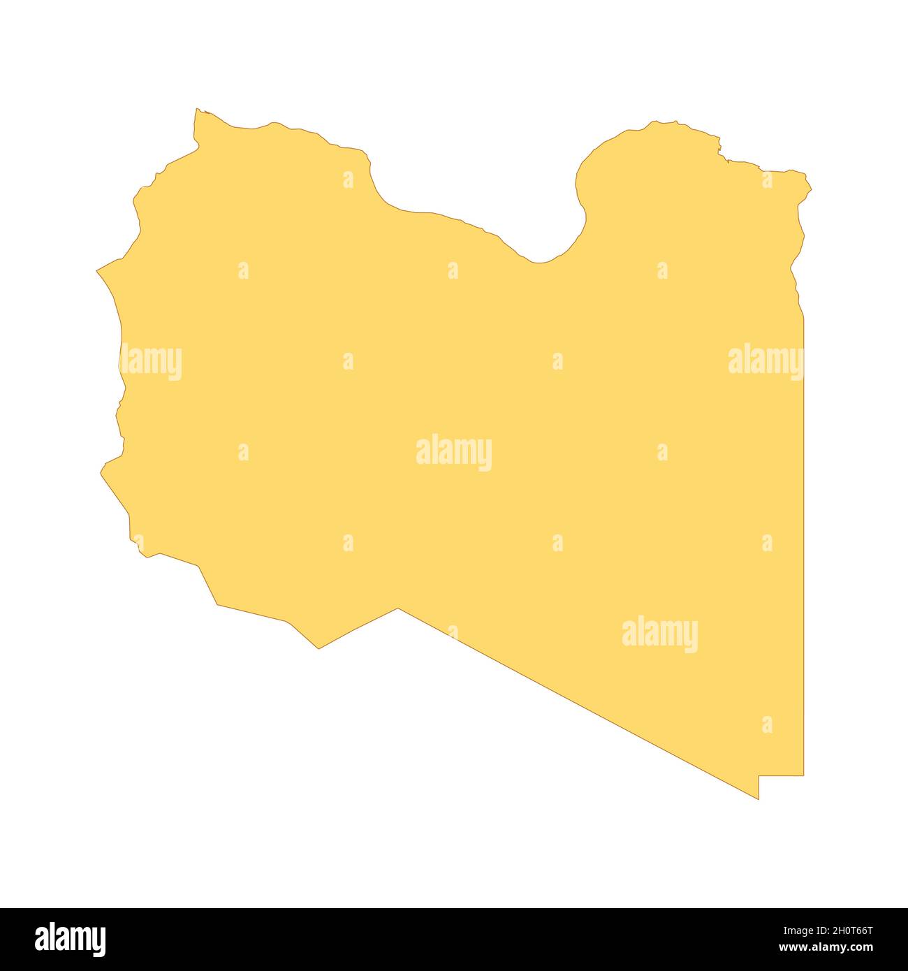 Libya map color line element. Border of the country. UI UX GUI design ...