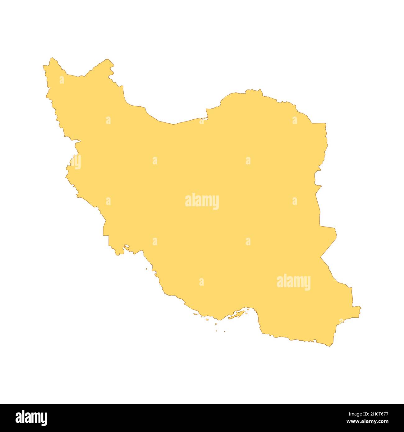 Iran map color line element. Border of the country. UI UX GUI design ...