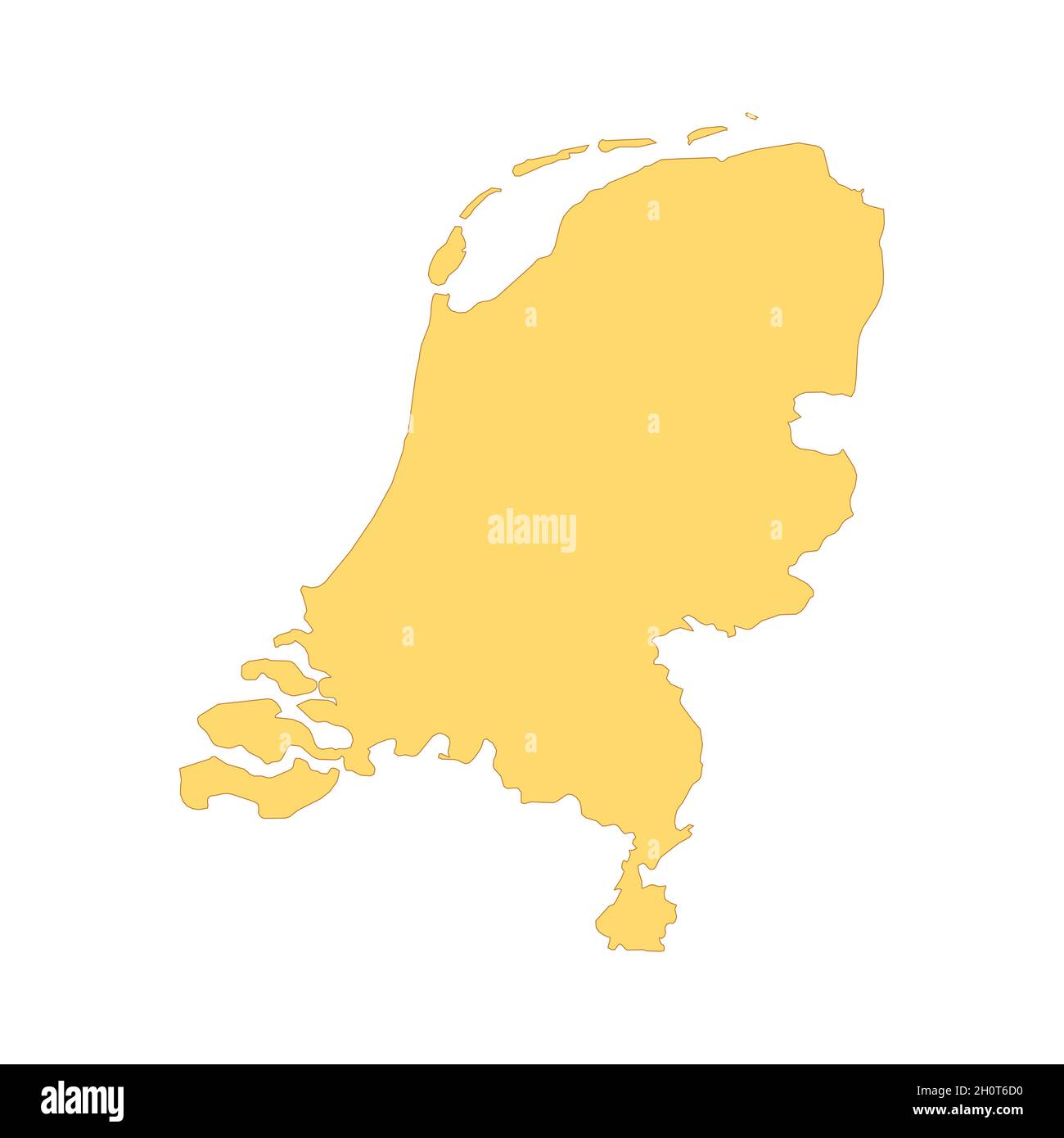 Netherlands map color line element. Border of the country. UI UX GUI ...