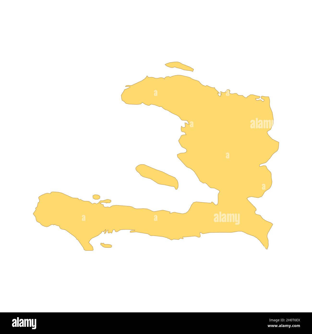 Haiti map color line element. Border of the country. UI UX GUI design ...