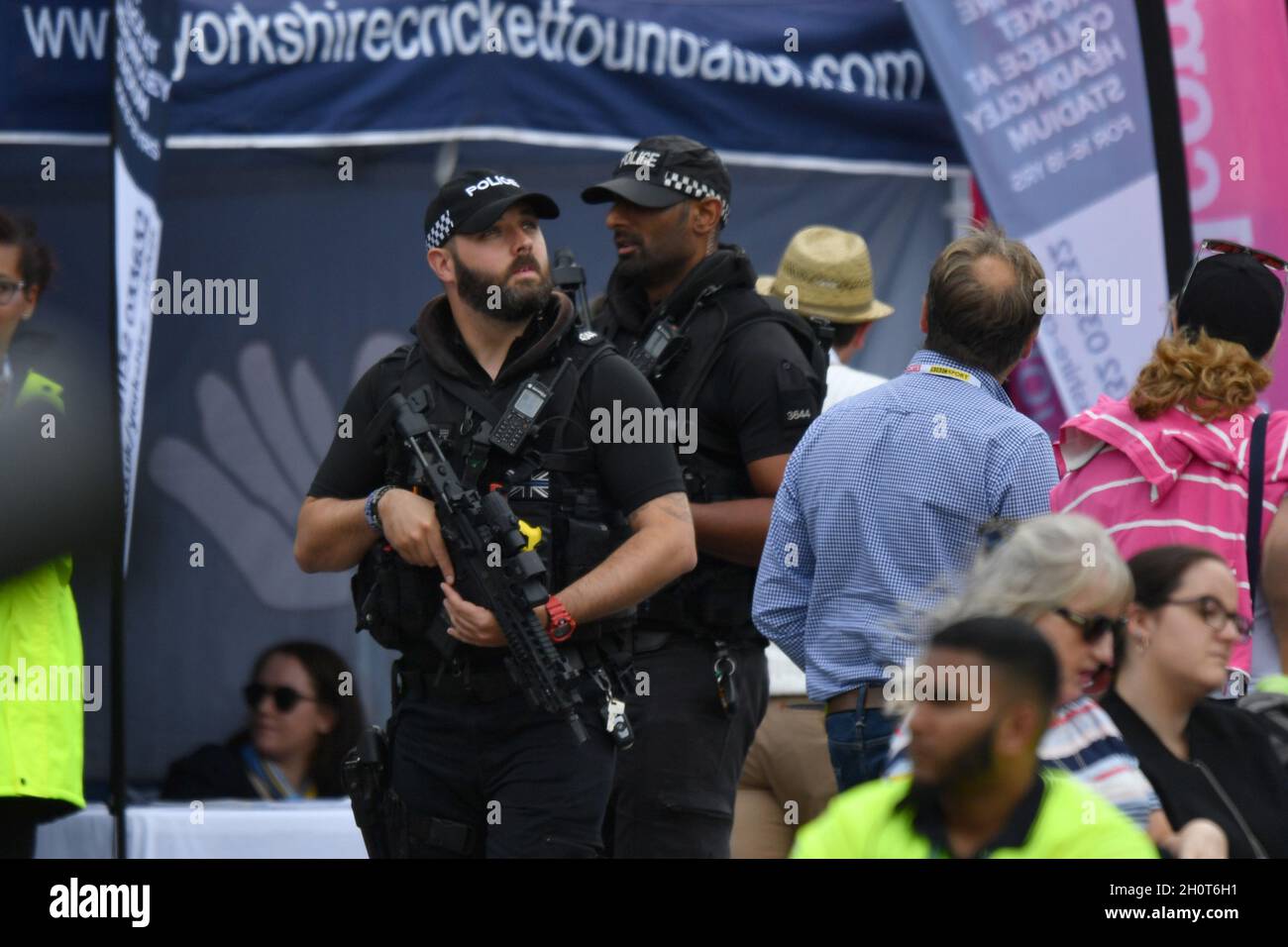 Armed police patrol the ground Stock Photo - Alamy