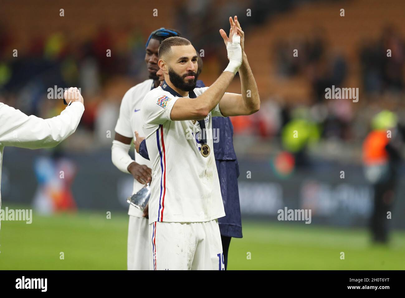 Milan, Italy. 10th Oct, 2021. Karim Benzema (FRA) Football/Soccer ...