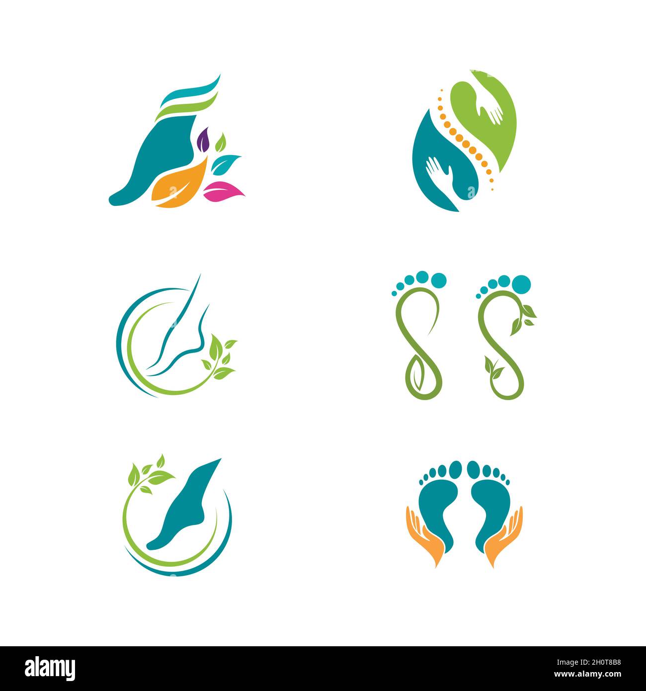 Foot Care Logo Template vector icon illustration design Stock Photo - Alamy