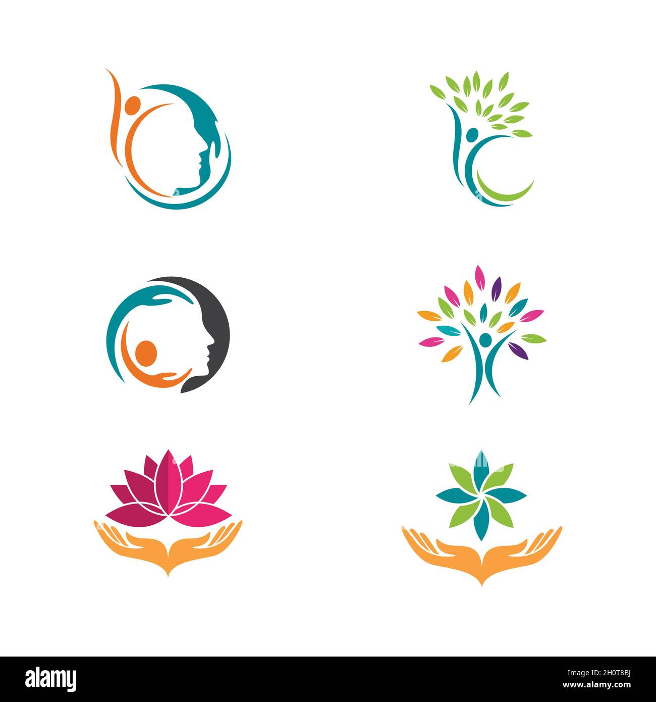 Human character logo sign illustration vector design Stock Photo - Alamy