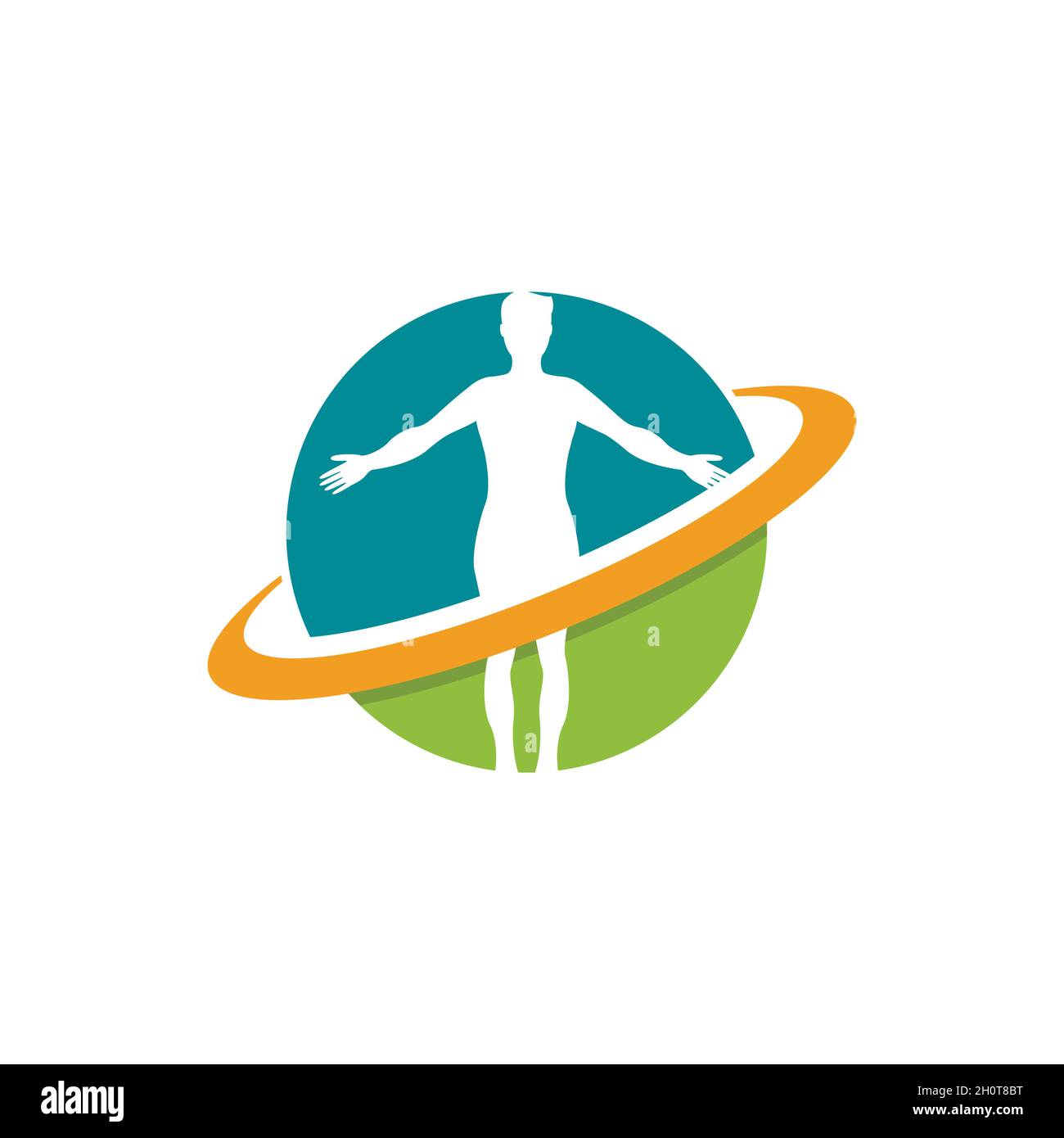 Human character logo sign illustration vector design Stock Photo - Alamy