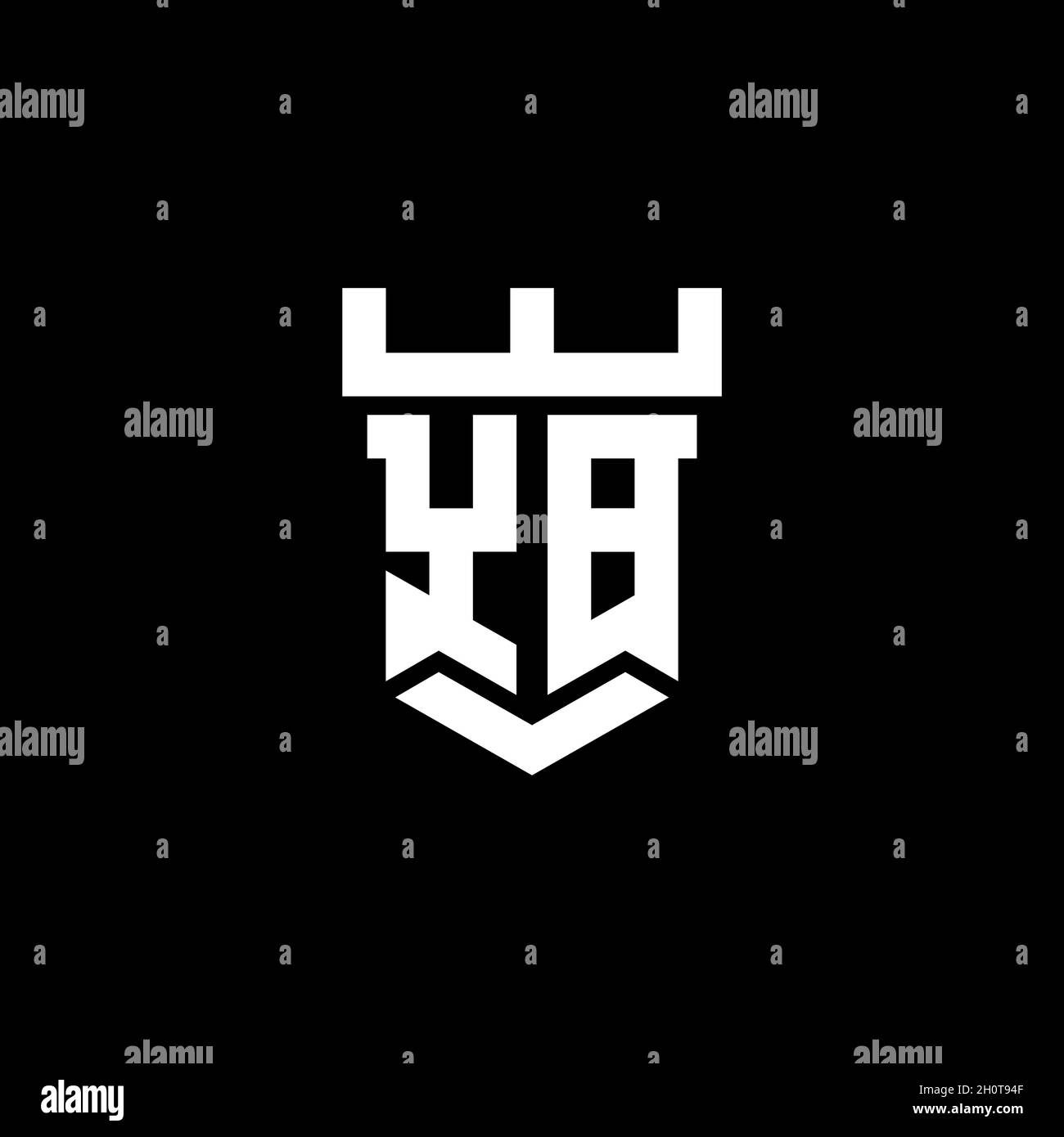 Yb initials logo Black and White Stock Photos & Images - Alamy