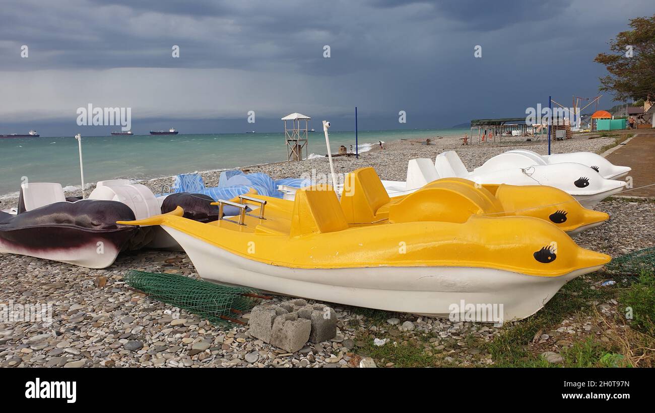 Shepsi embankment. Tuapse district Stock Photo - Alamy